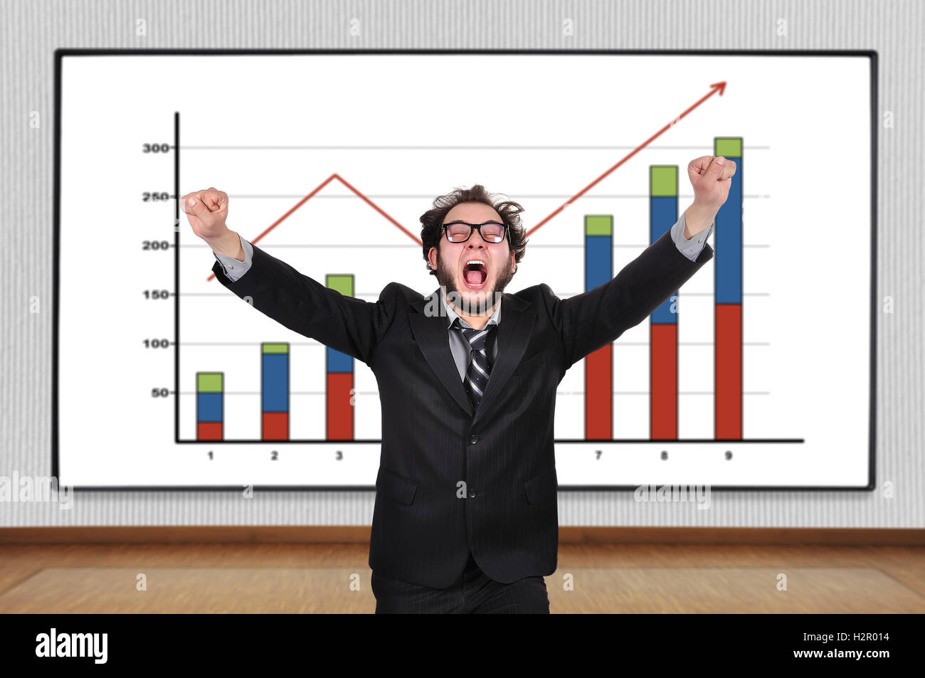 crazy businessman Stock Photo - Alamy