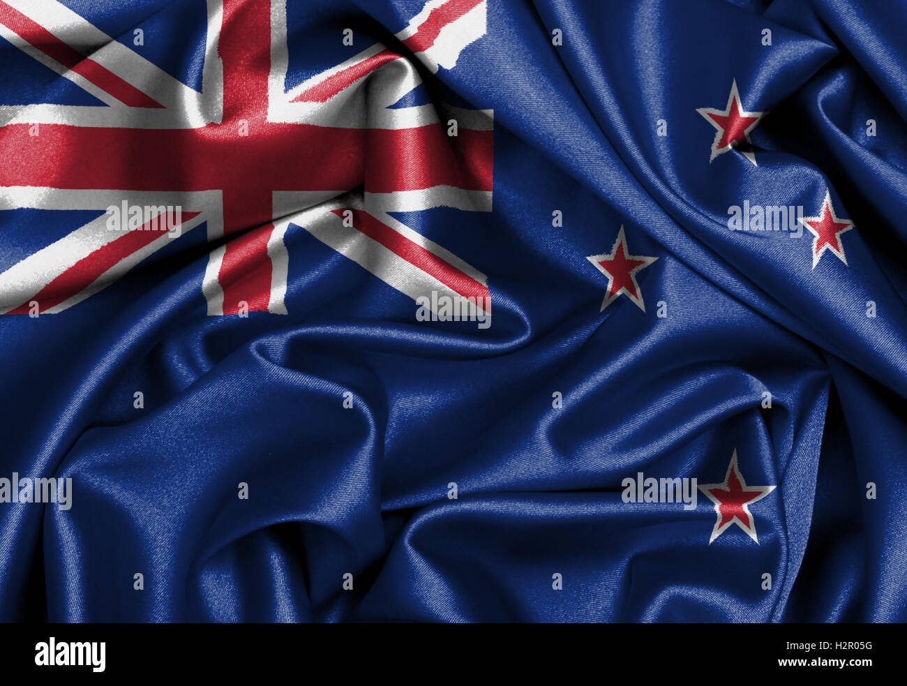 Satin flag, three dimensional render Stock Photo - Alamy