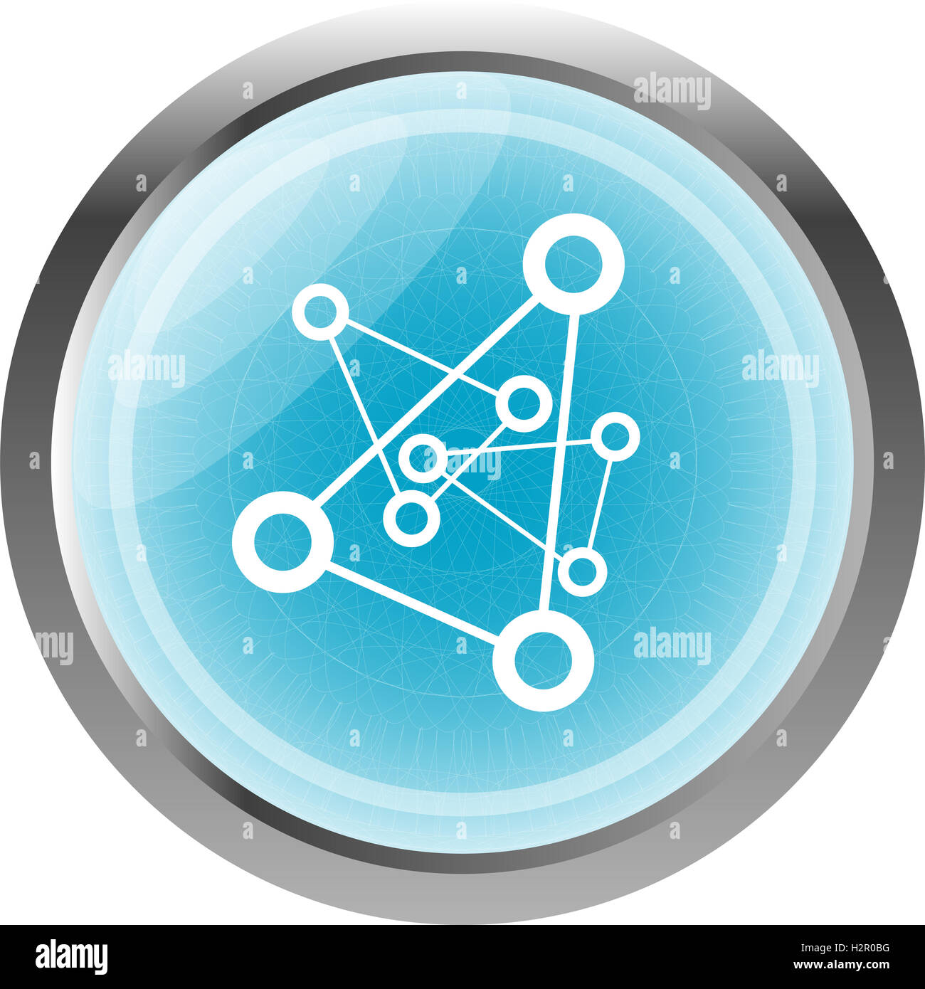 chemistry icon (button) isolated on white background Stock Photo - Alamy