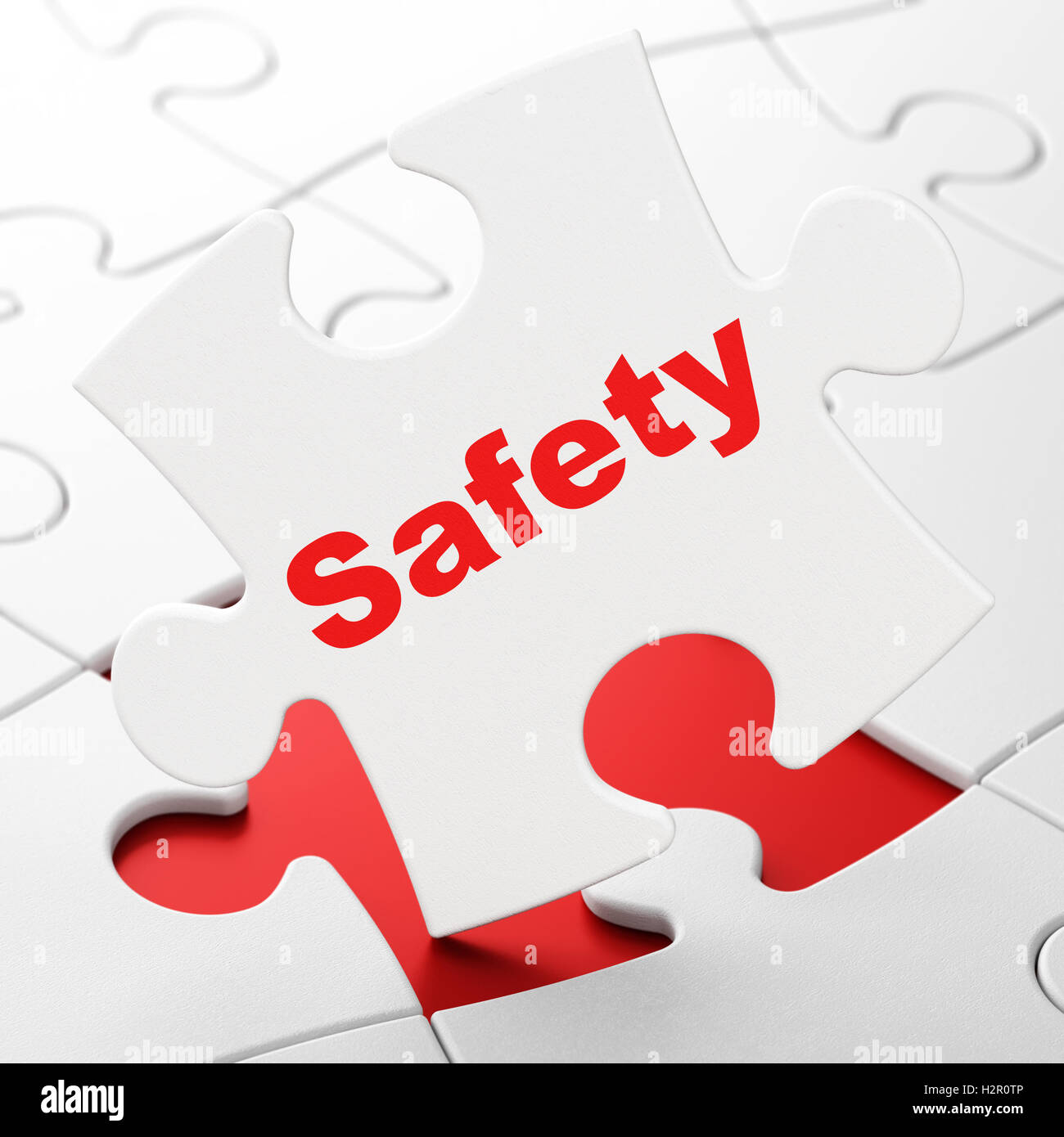 Security concept: Safety on puzzle background Stock Photo - Alamy