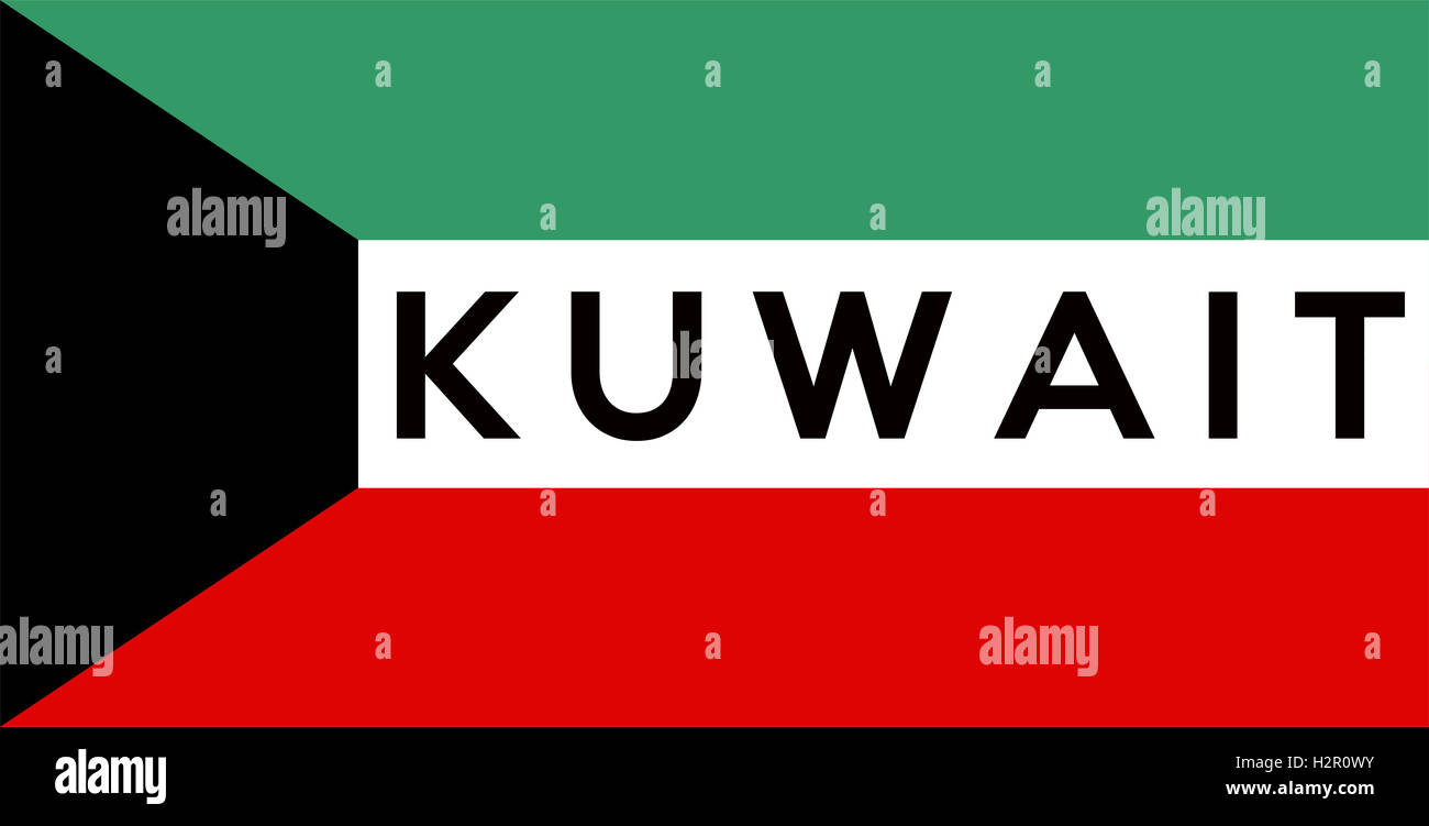 flag of Kuwait Stock Photo - Alamy