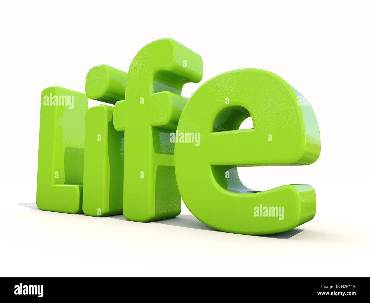 3d word life Stock Photo - Alamy