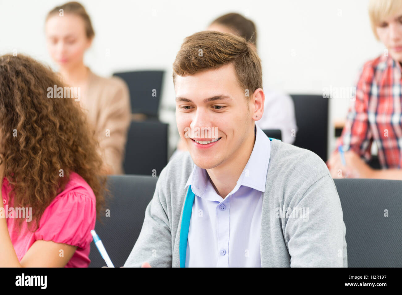 student in the classroom Stock Photo - Alamy