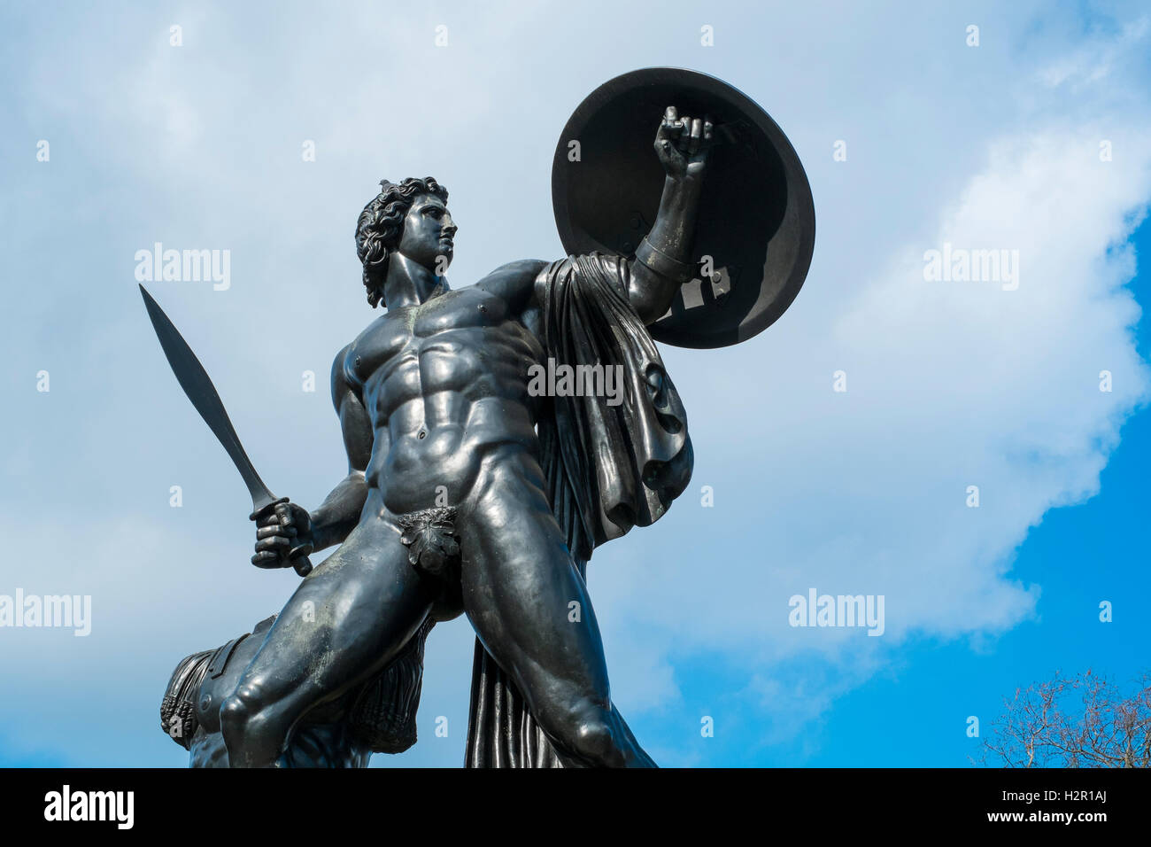 Statue of Achilles in Hyde Park, London, UK, dedicated to the Du Stock ...