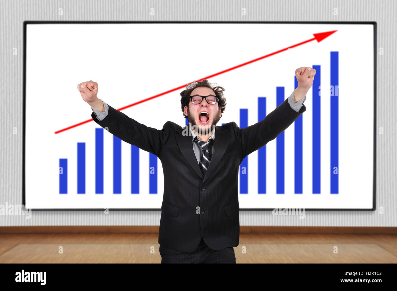 crazy businessman Stock Photo - Alamy