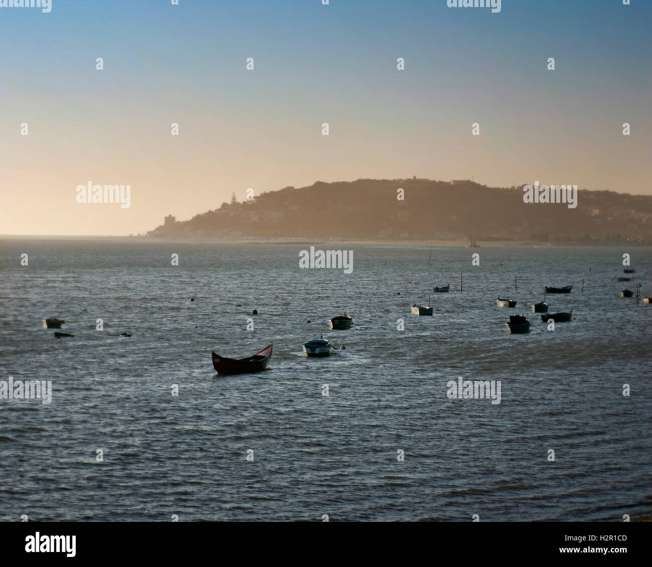 Calm sea with sunset hi-res stock photography and images - Alamy