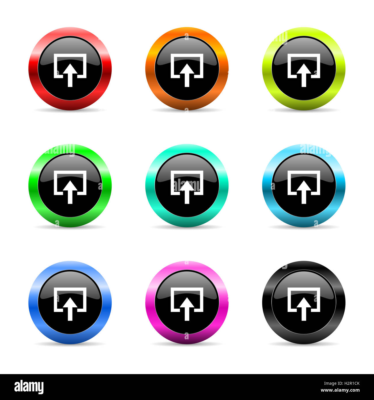 enter web icons set Stock Photo - Alamy