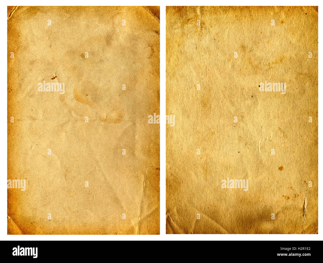 Two Old Papers Stock Photo - Alamy