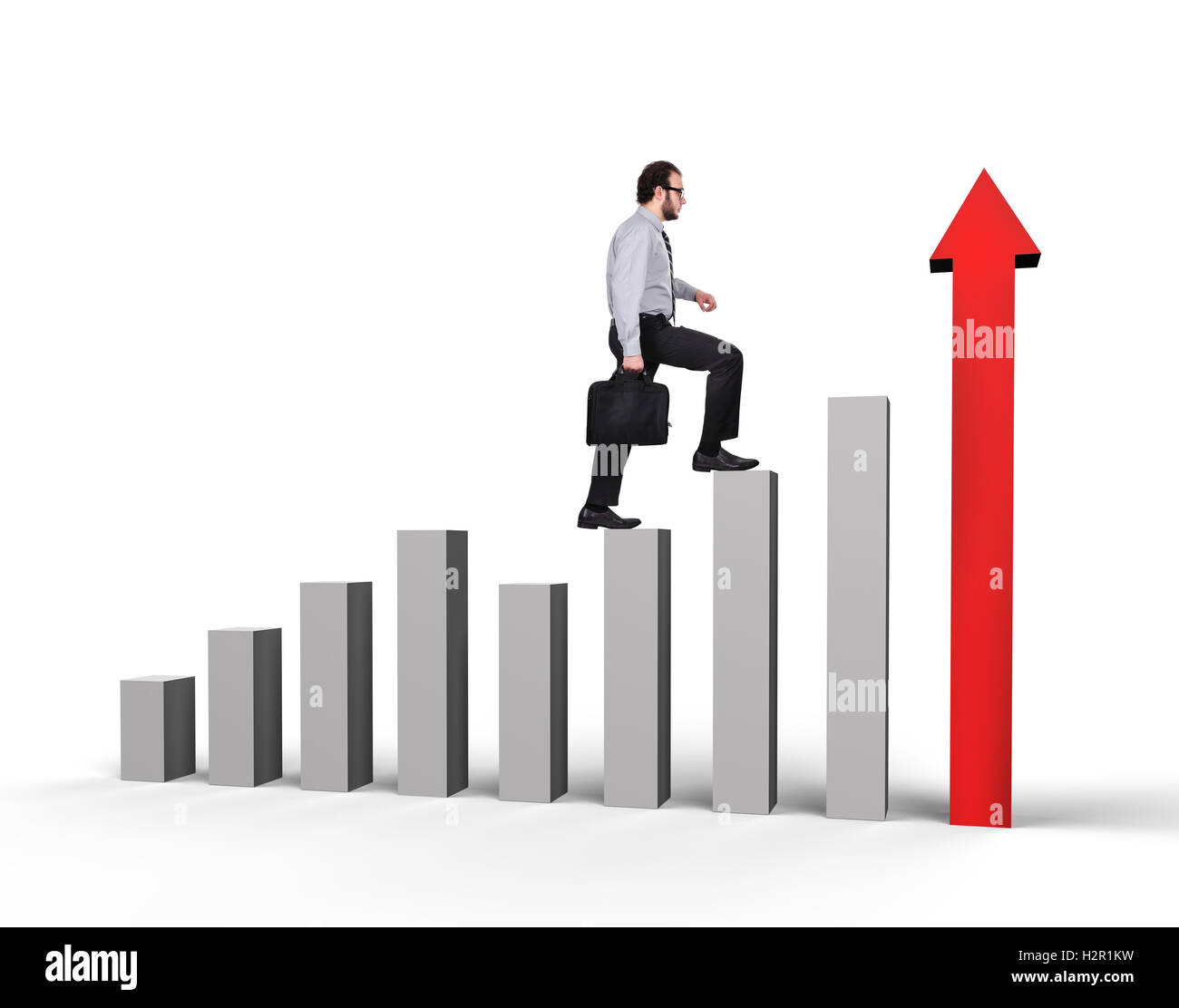 Businessman climbing on concrete hi-res stock photography and images ...