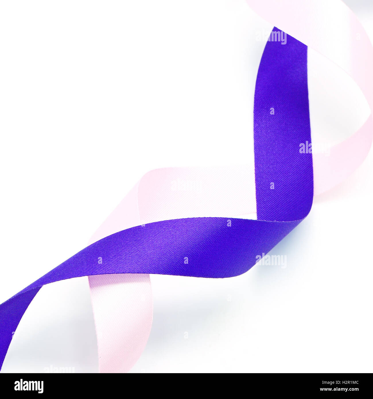 Pink purple ribbon hi-res stock photography and images - Alamy