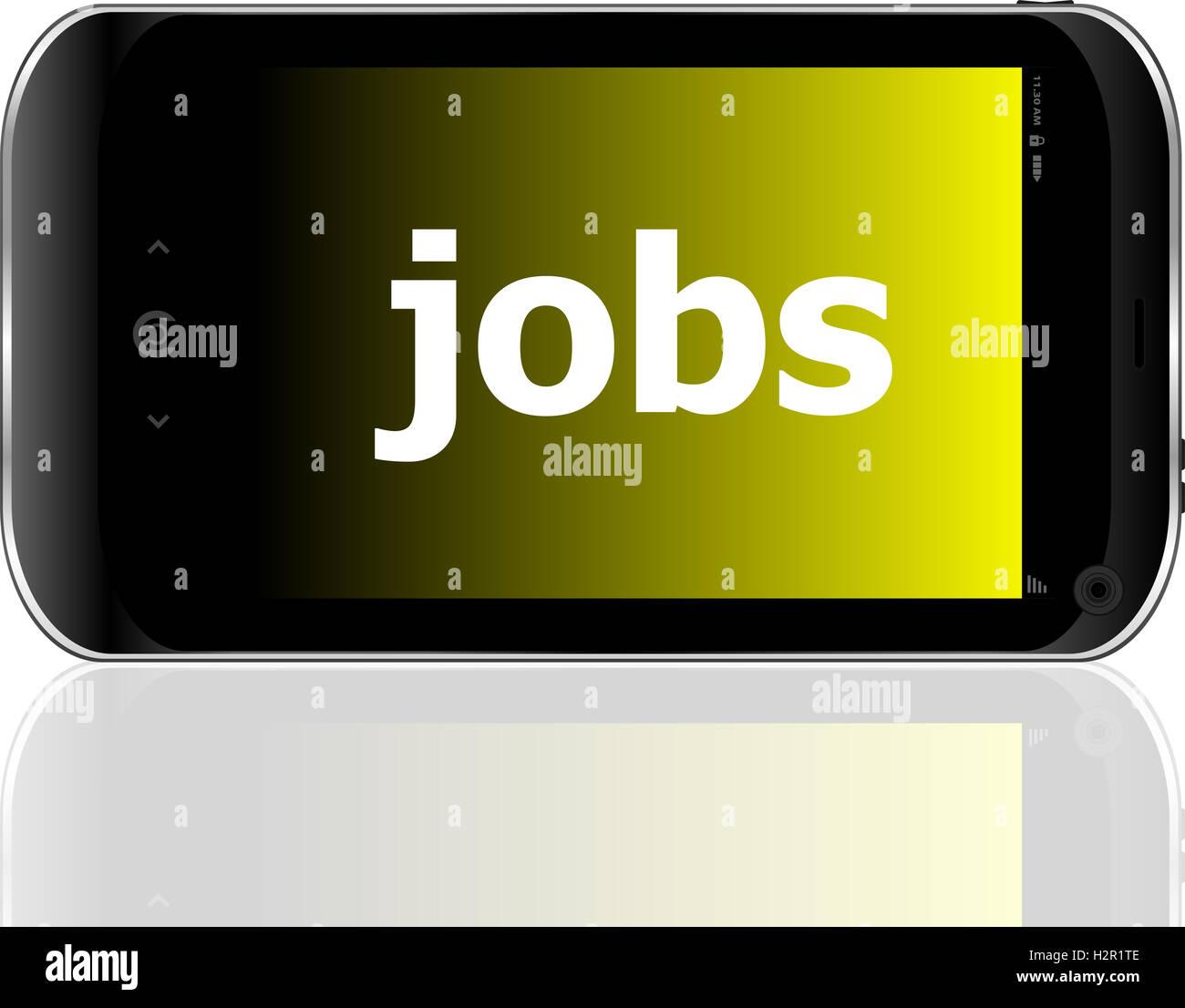 smartphone with word jobs on display, business concept Stock Photo - Alamy