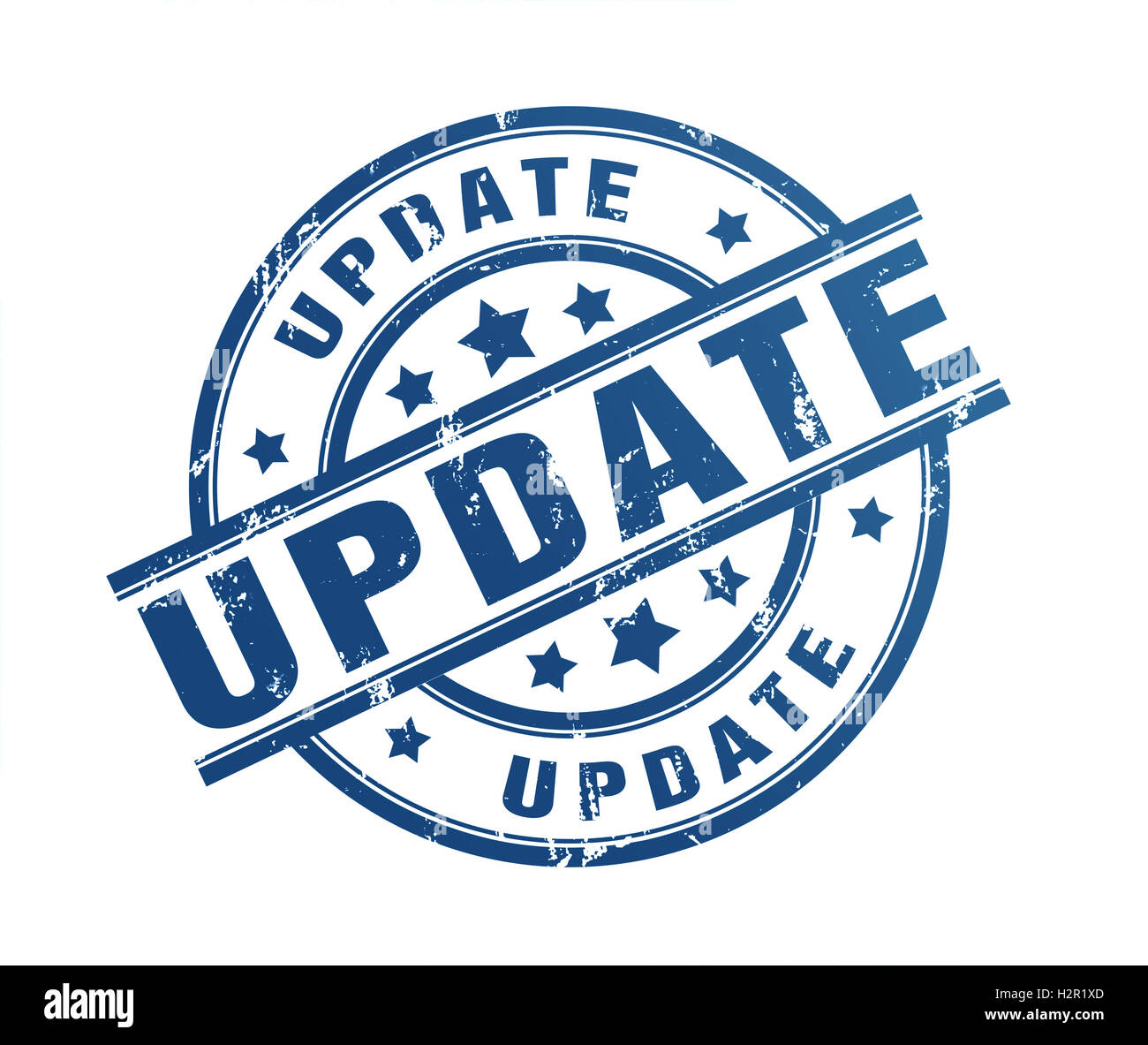 update rubber stamp illustration Stock Photo - Alamy