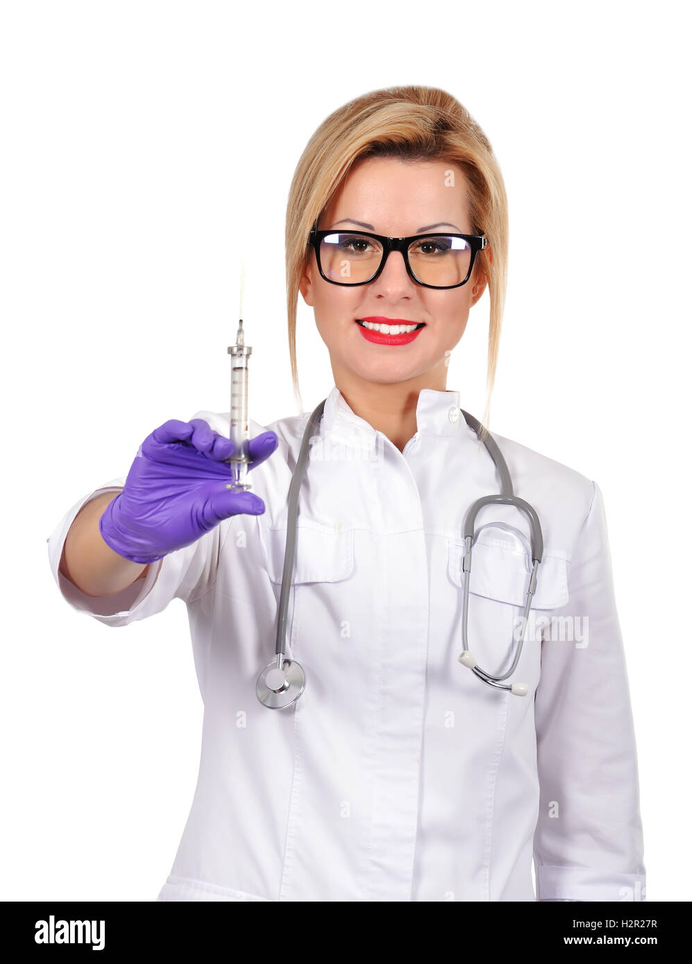 doctor with syringe Stock Photo - Alamy