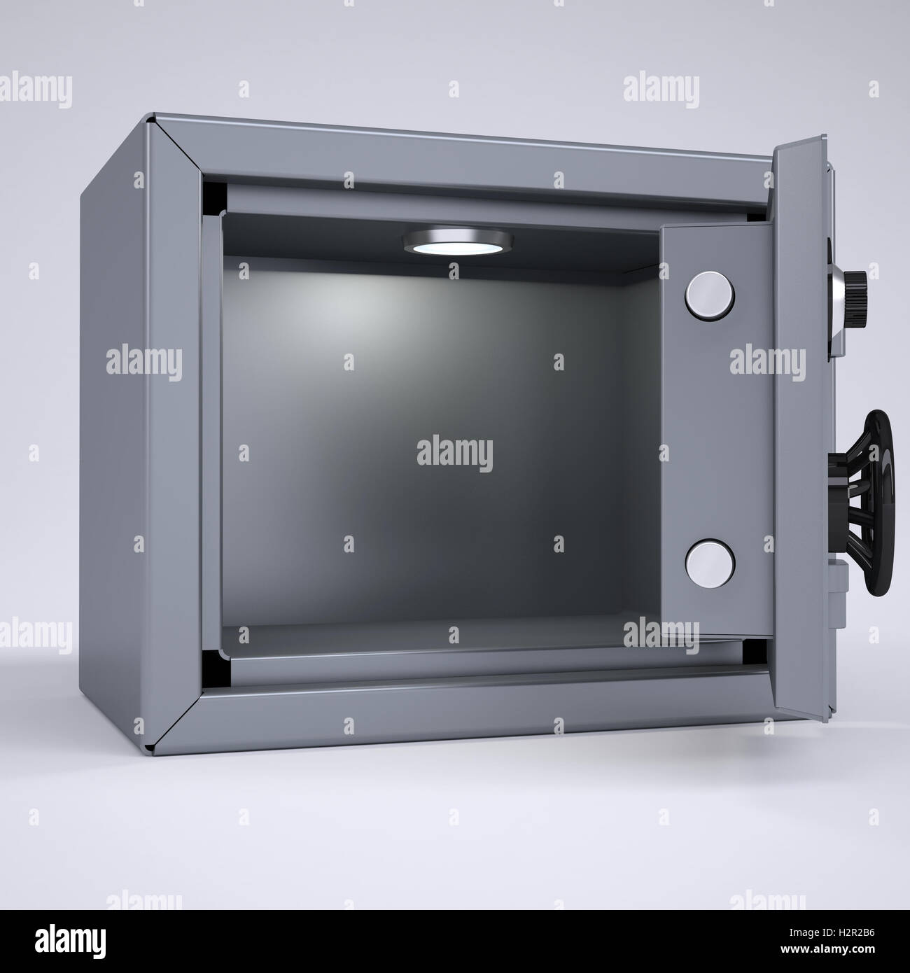 Opened metal safe Stock Photo - Alamy
