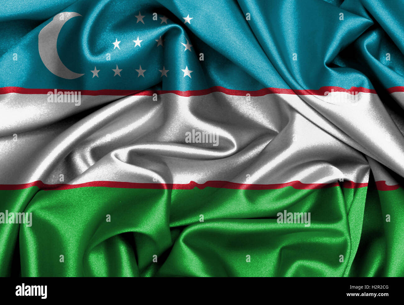 Satin flag, three dimensional render Stock Photo - Alamy