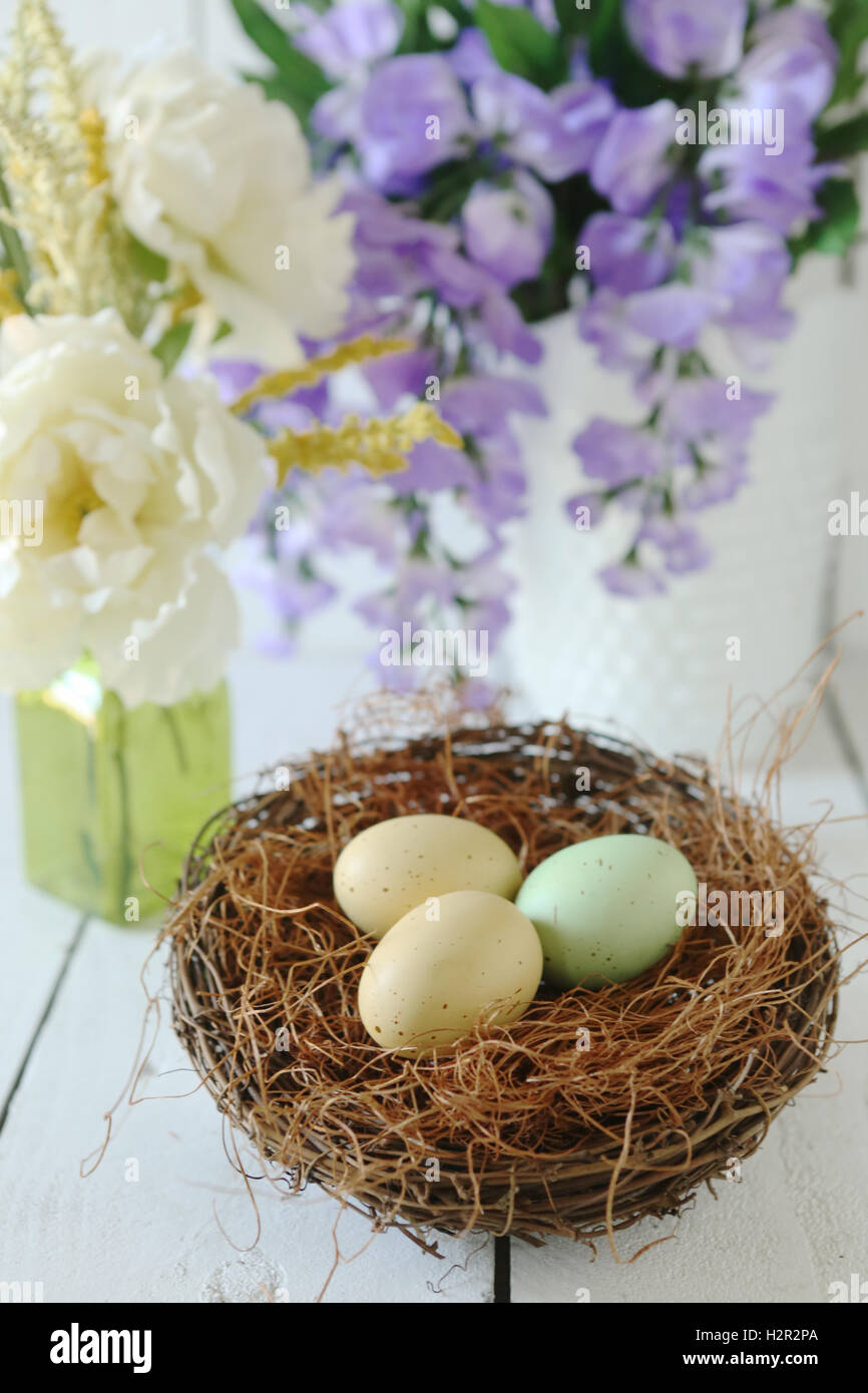 Easter Holiday Themed Still Life Scene in Natural Light Stock Photo - Alamy