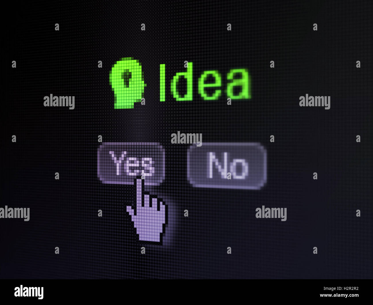Marketing concept: Head With Light Bulb icon and Idea on digital ...