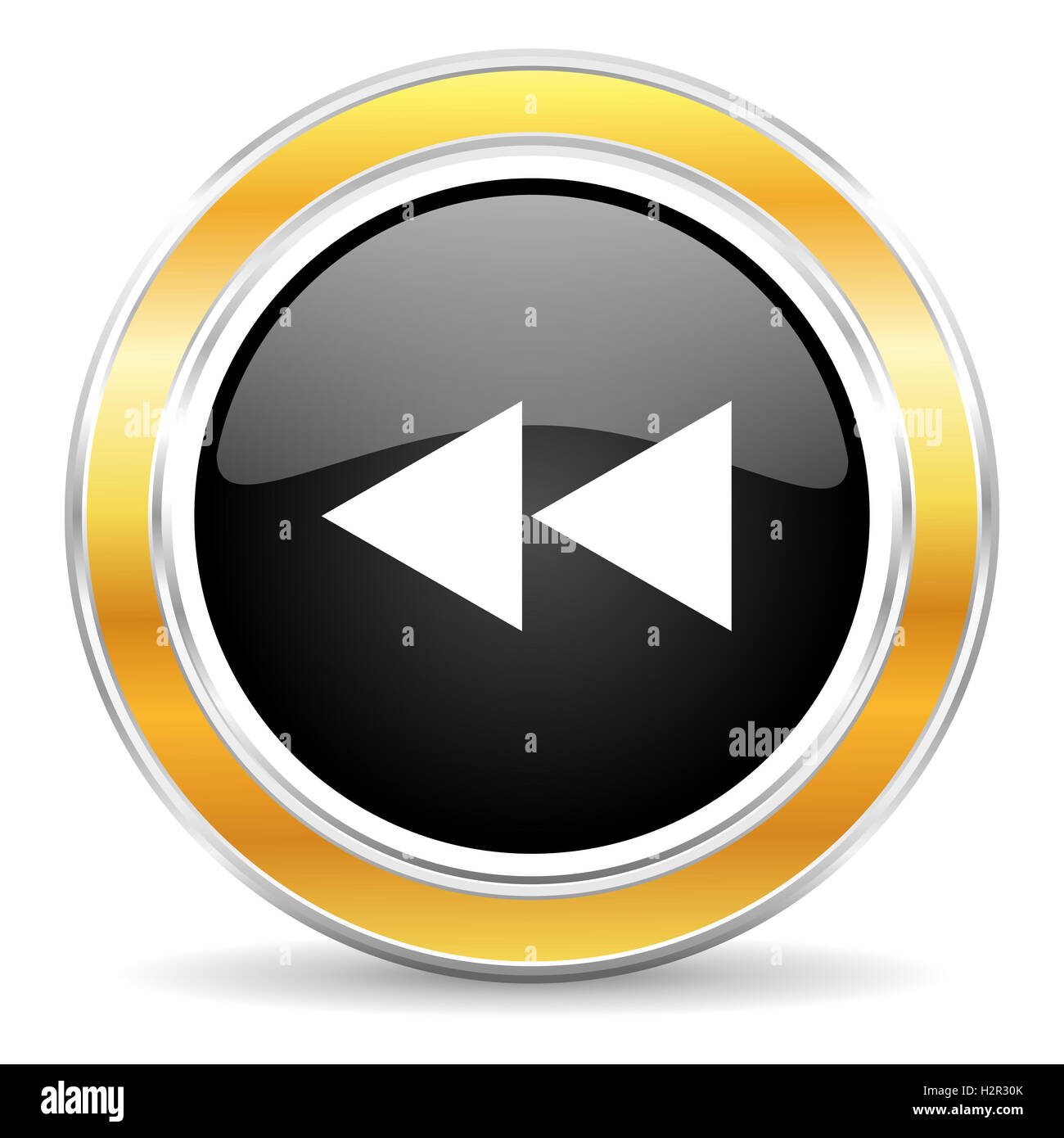 Rewind icon hi-res stock photography and images - Alamy