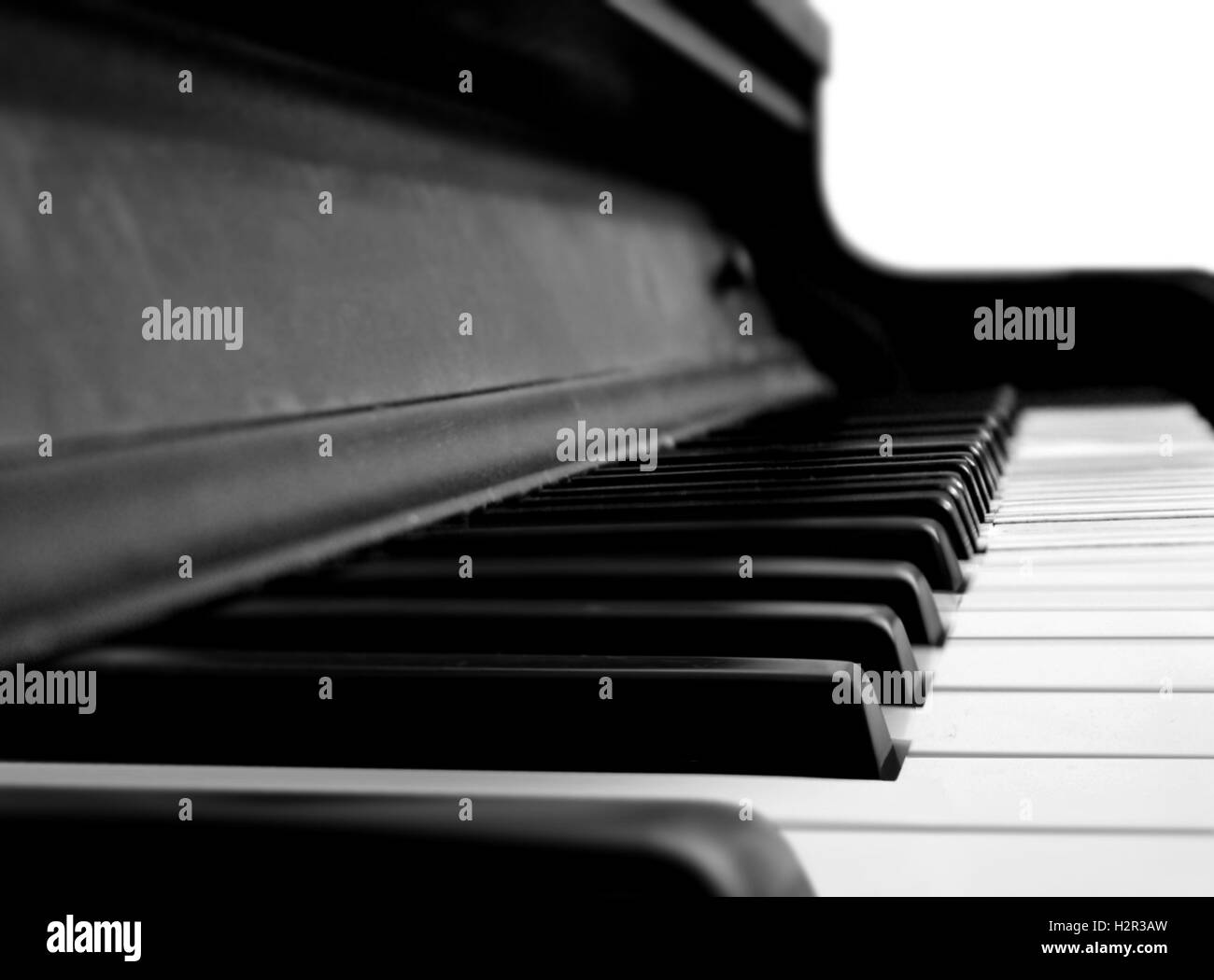 Grand Piano Keys in Close Up Stock Photo - Alamy