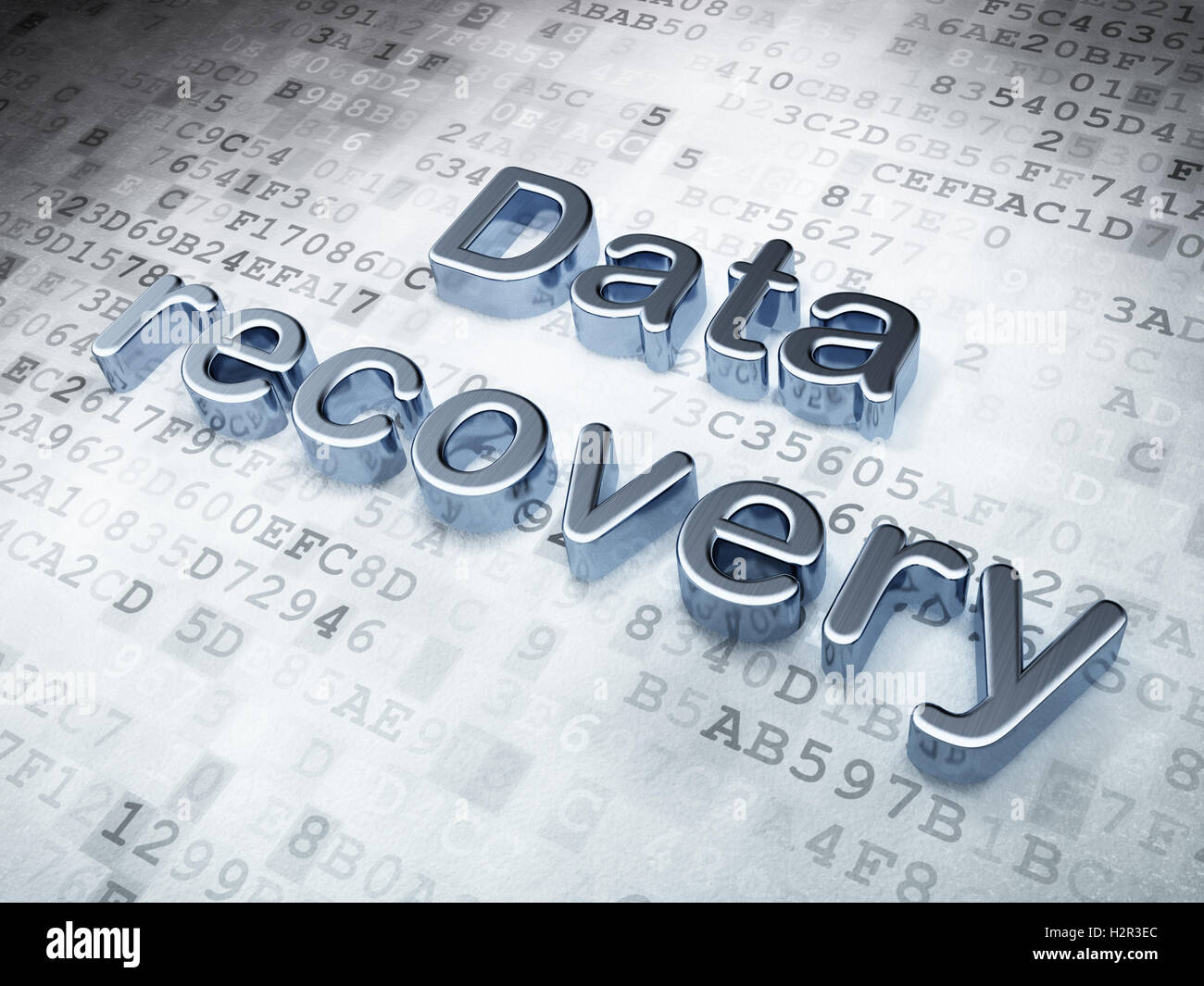 Data concept: Silver Data Recovery on digital background Stock Photo ...