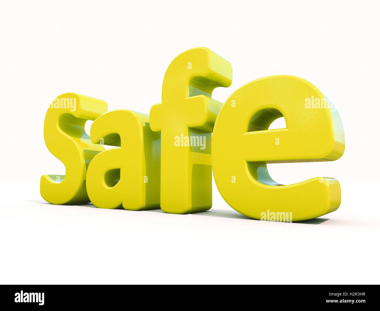 3d word safe Stock Photo - Alamy