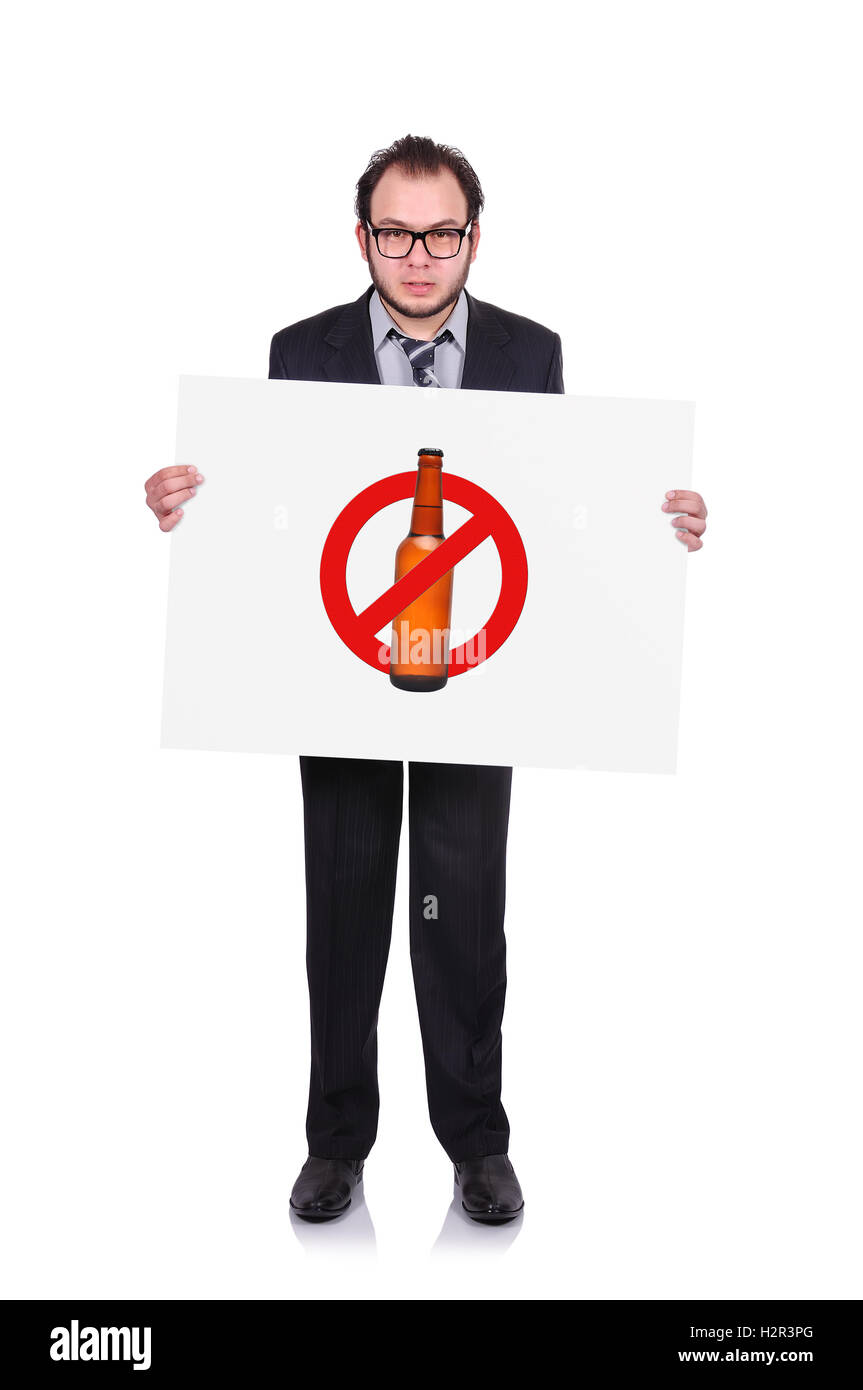 stop alcohol sign Stock Photo - Alamy