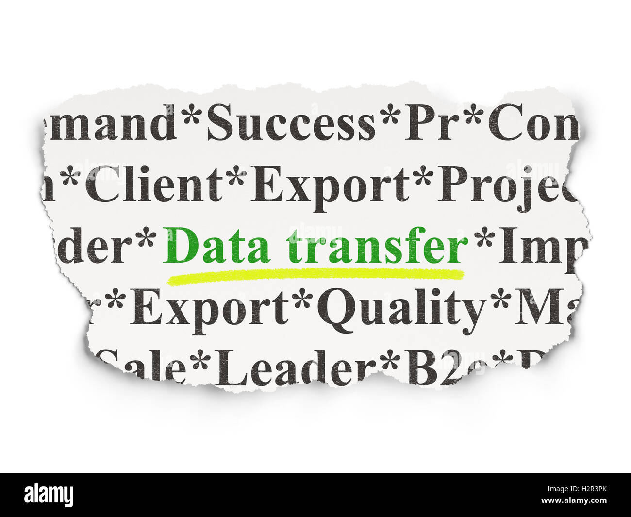 Data concept: Data Transfer on Paper background Stock Photo - Alamy