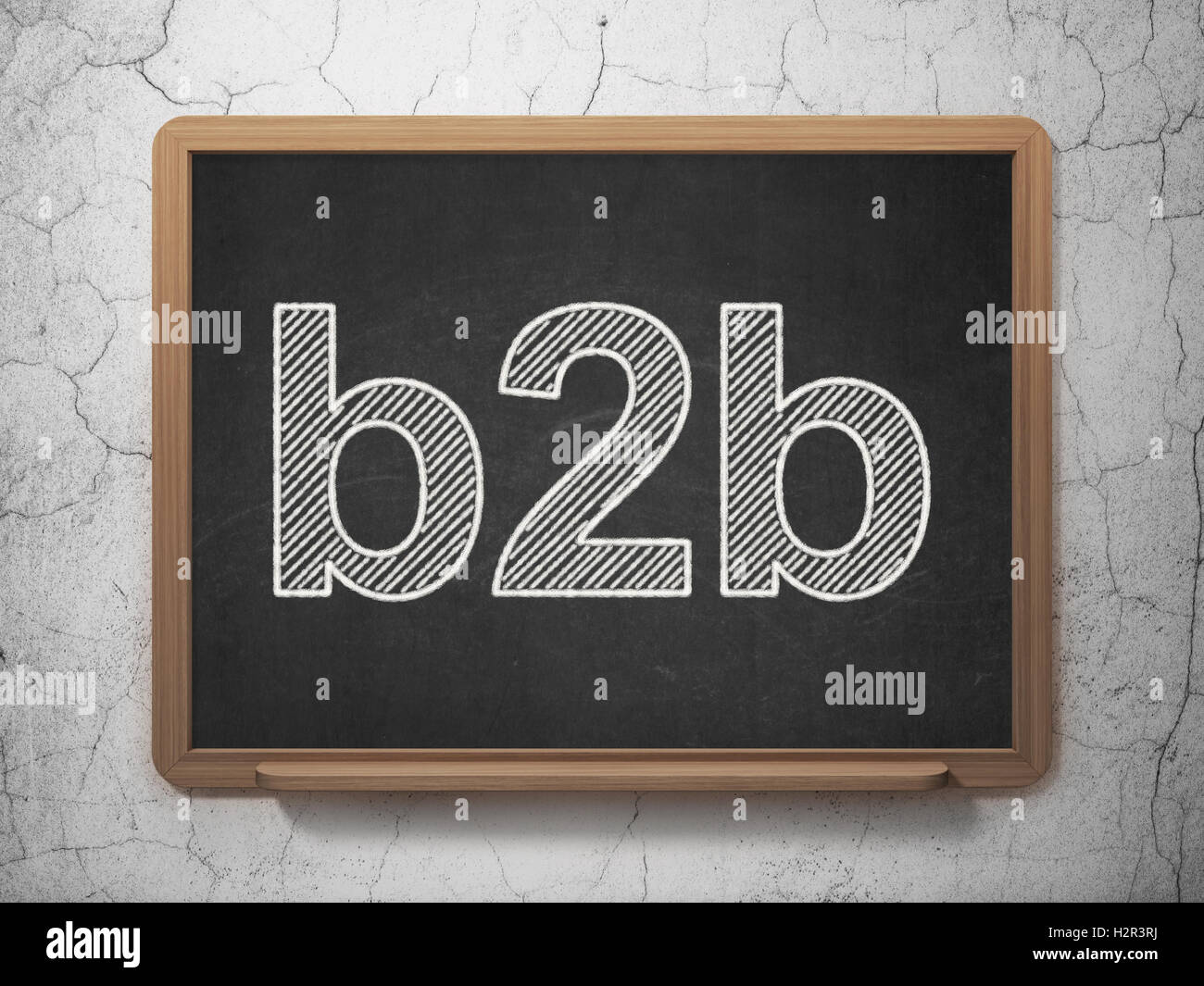 Finance concept: B2b on chalkboard background Stock Photo - Alamy