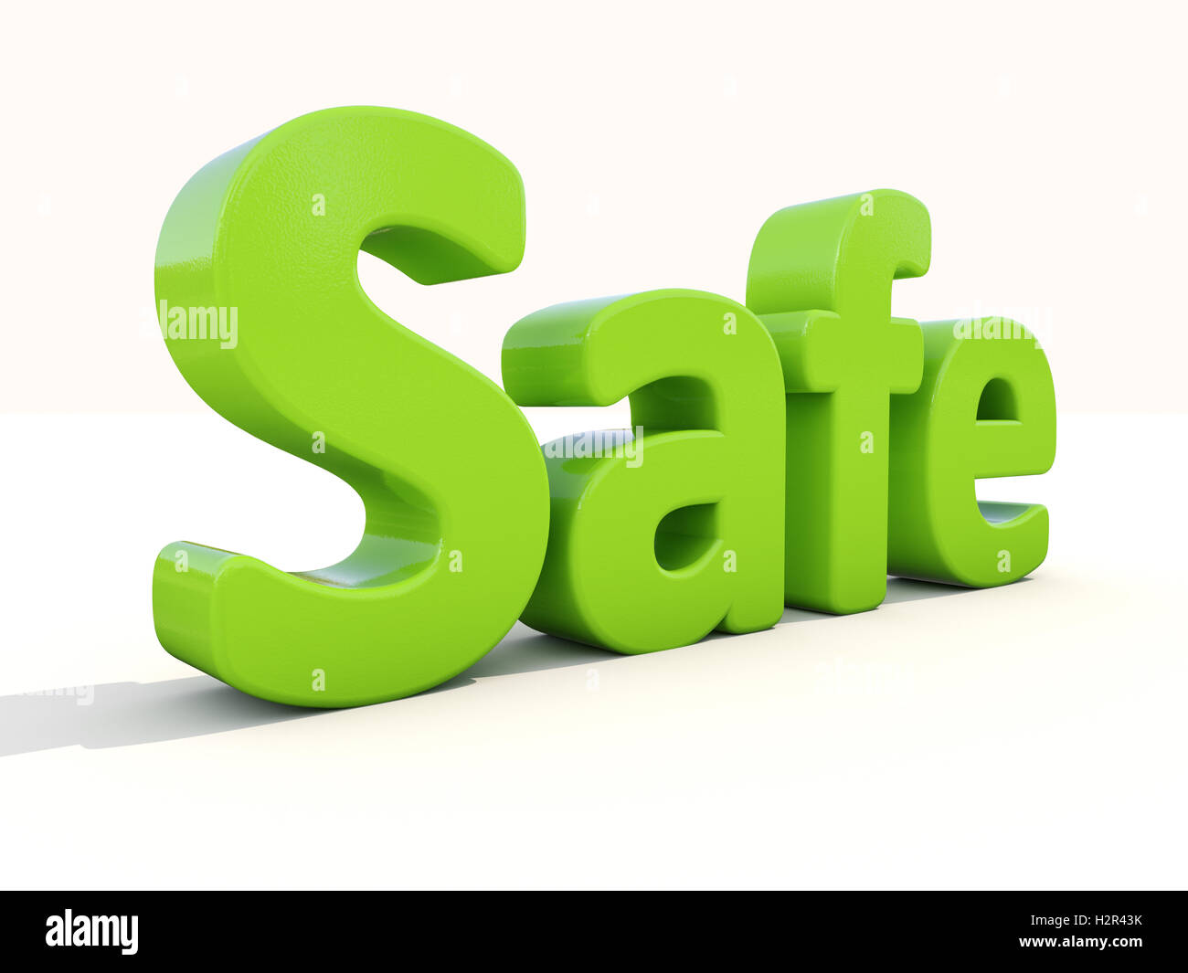 3d word safe Stock Photo - Alamy