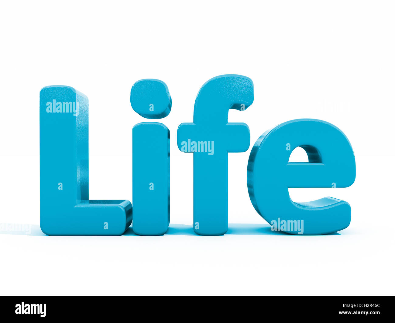 3d word life Stock Photo - Alamy