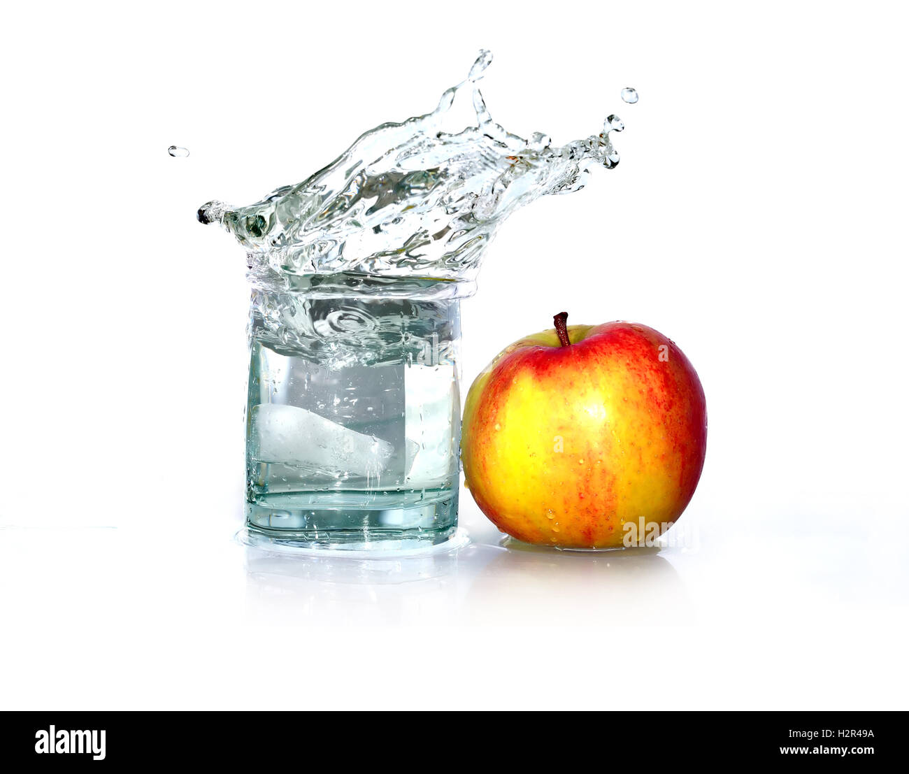Apple And Water Stock Photo - Alamy