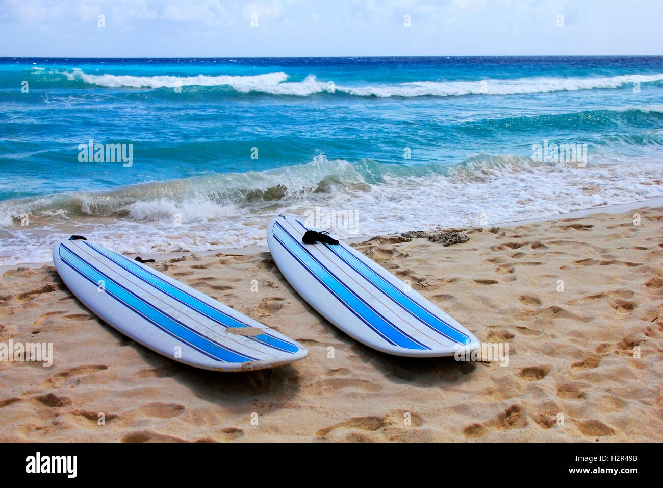Surfboards at beach Stock Photo - Alamy