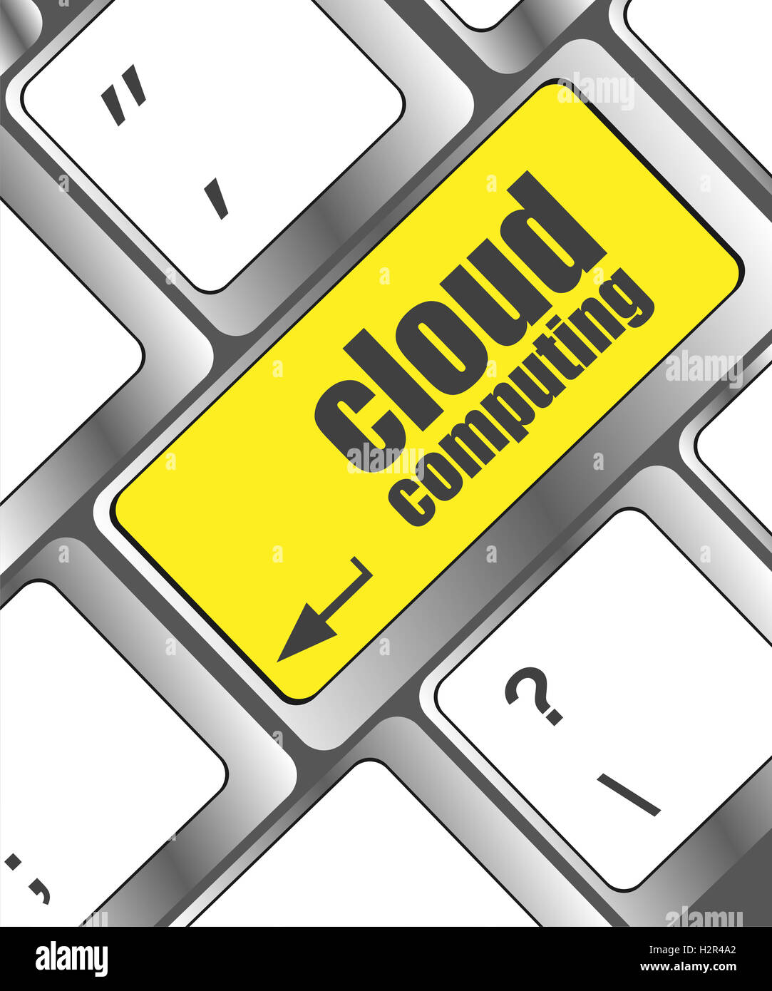 computer keyboard for cloud computing, business concept Stock Photo - Alamy