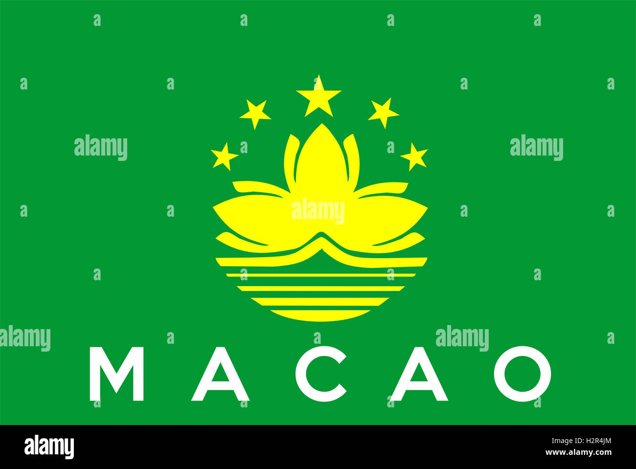 flag of Macau Stock Photo - Alamy