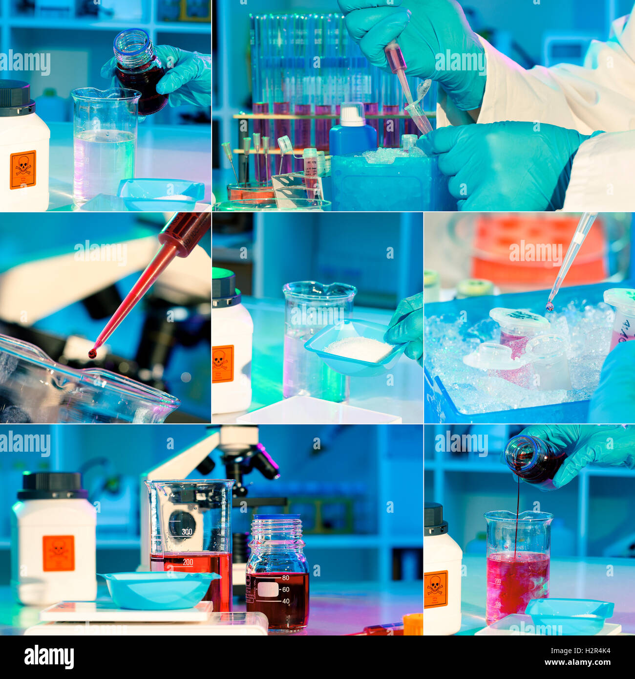 Collage scientist in laboratory hi-res stock photography and images - Alamy