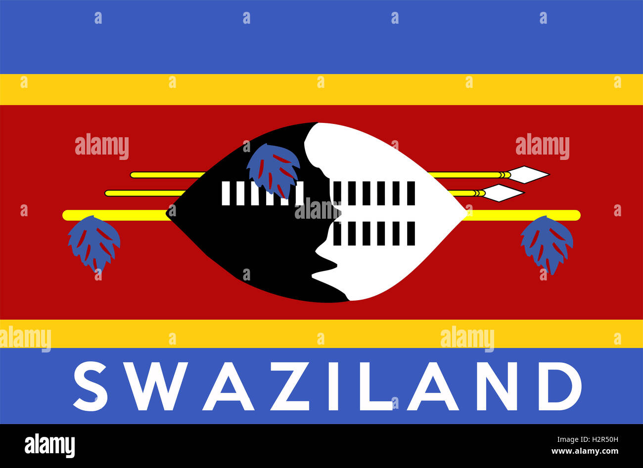 flag of Swaziland Stock Photo - Alamy