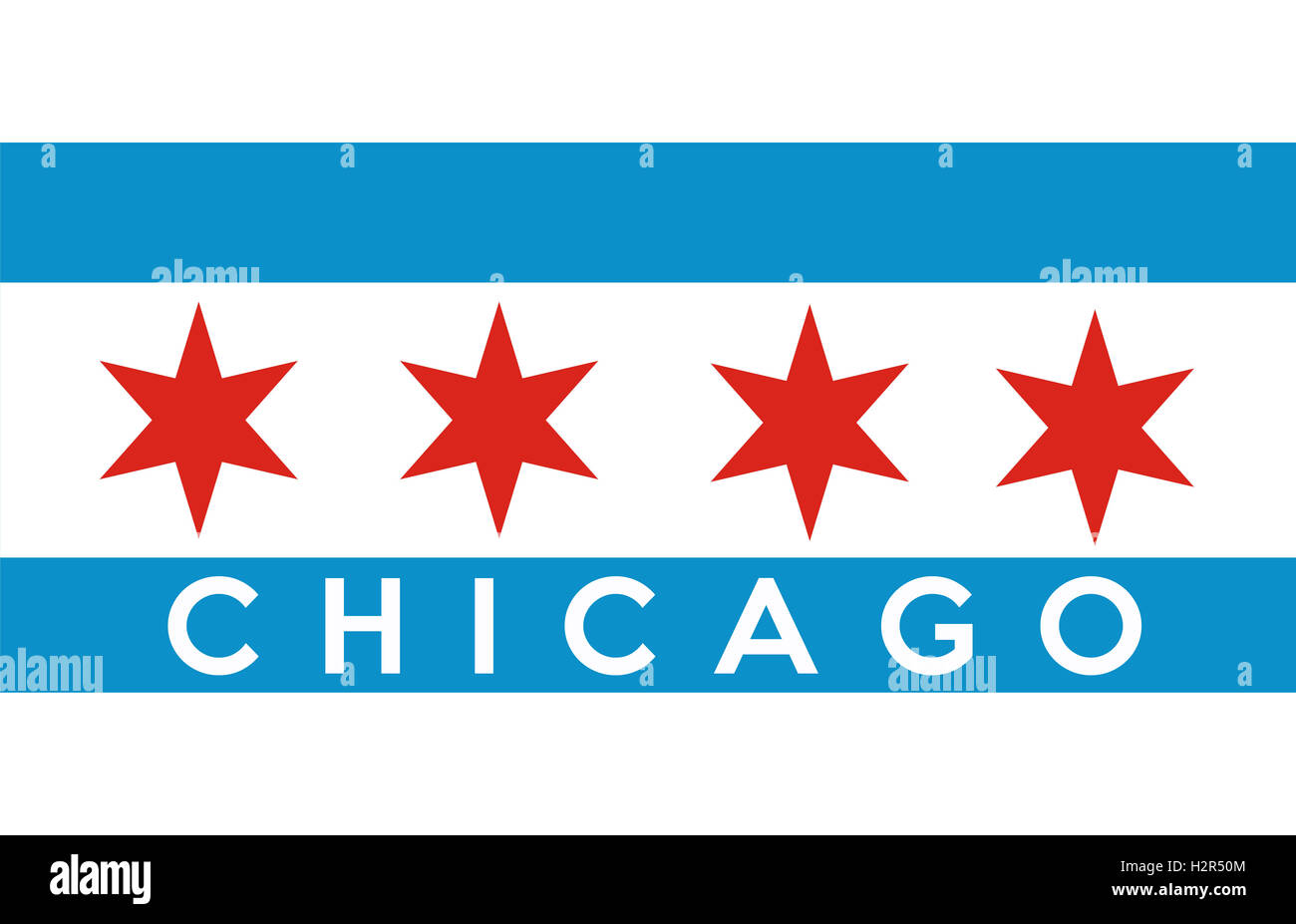 Chicago city flag hi-res stock photography and images - Alamy