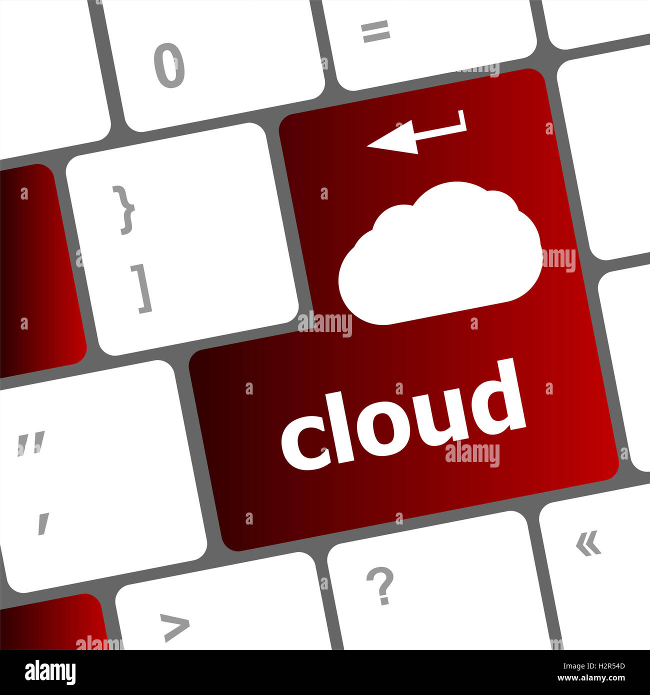 computer keyboard for cloud computing Stock Photo - Alamy