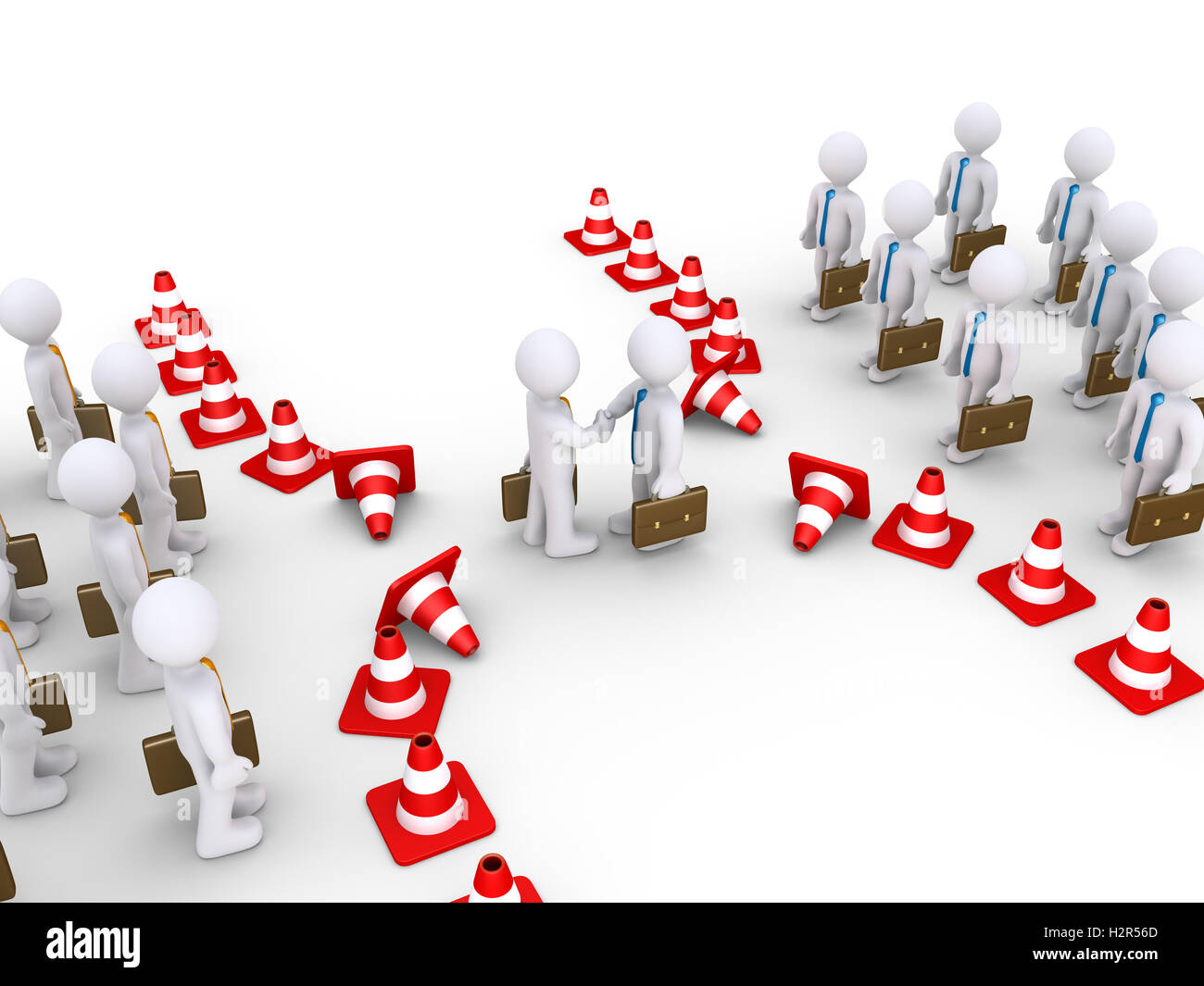 Two teams shake hands hi-res stock photography and images - Alamy