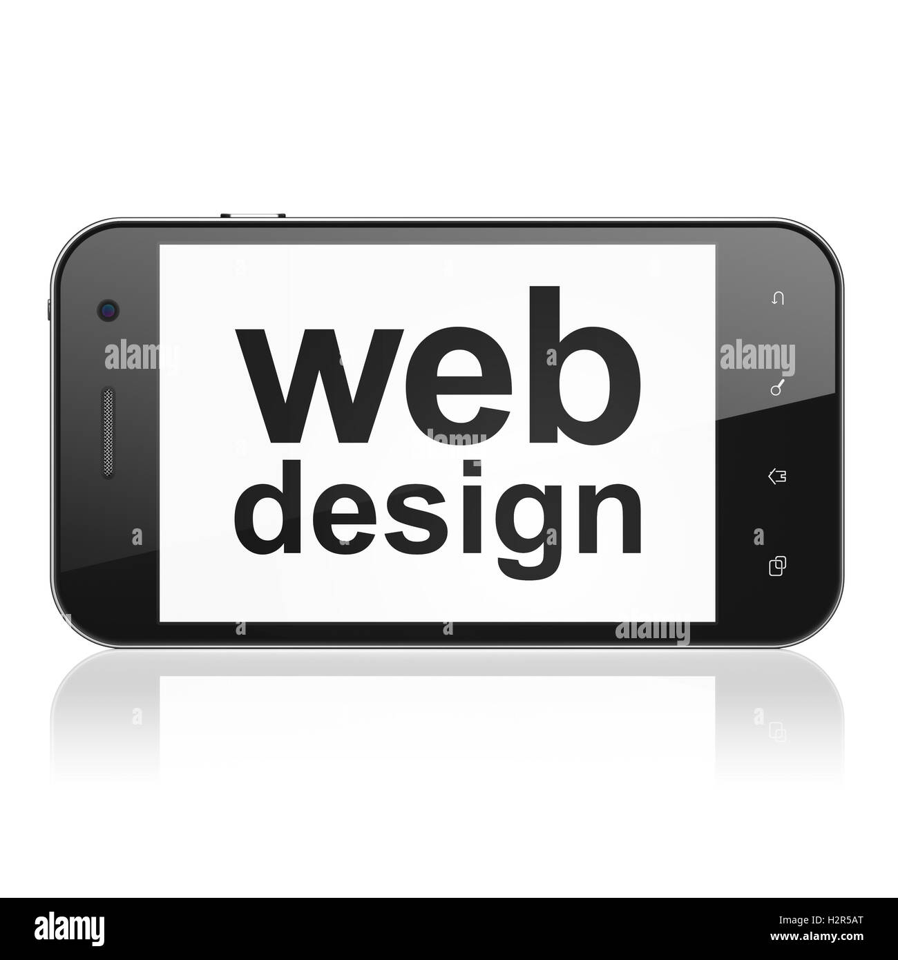 Web design concept: Web Design on smartphone Stock Photo - Alamy