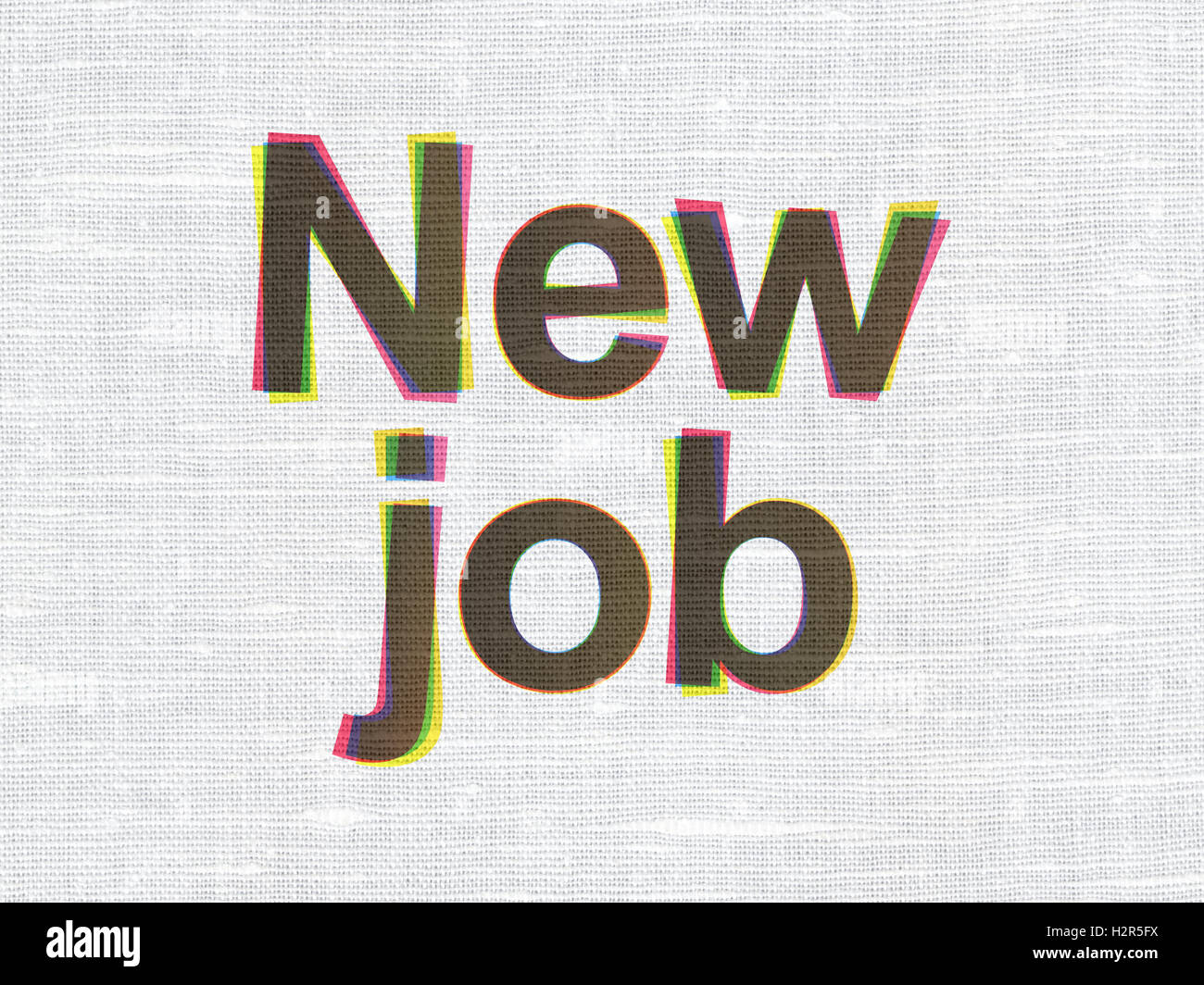 Finance concept: New Job on fabric texture background Stock Photo - Alamy