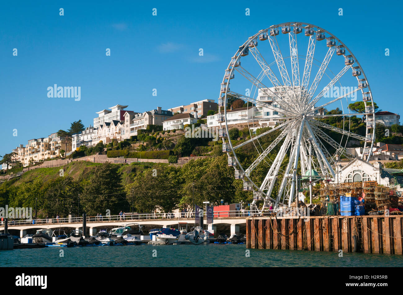 The Torquay Wheel from the harbour. 25 September 2016 Stock Photo - Alamy