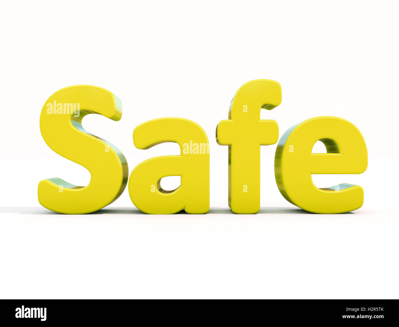 3d word safe Stock Photo - Alamy