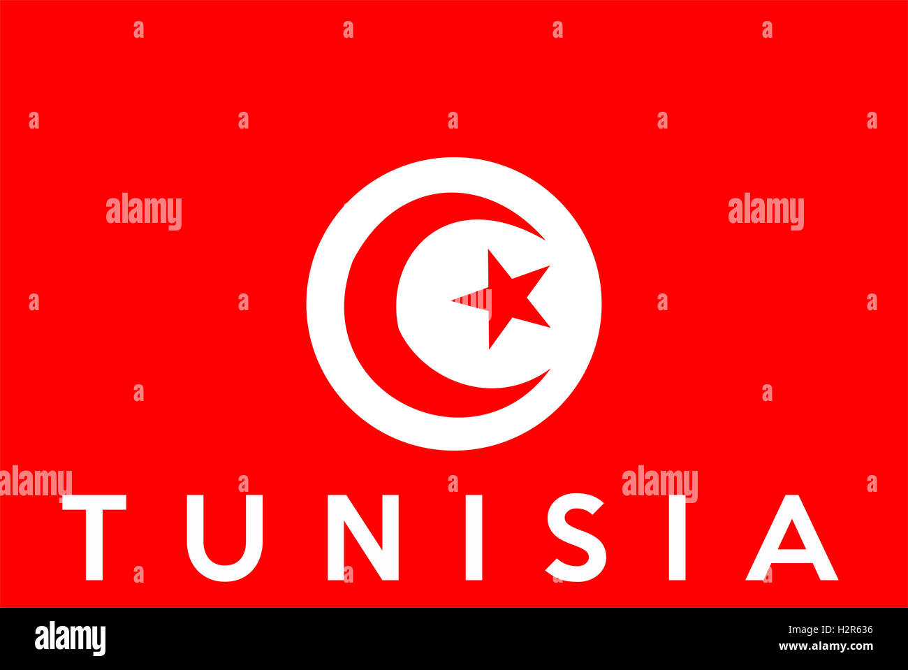 flag of Tunisia Stock Photo - Alamy
