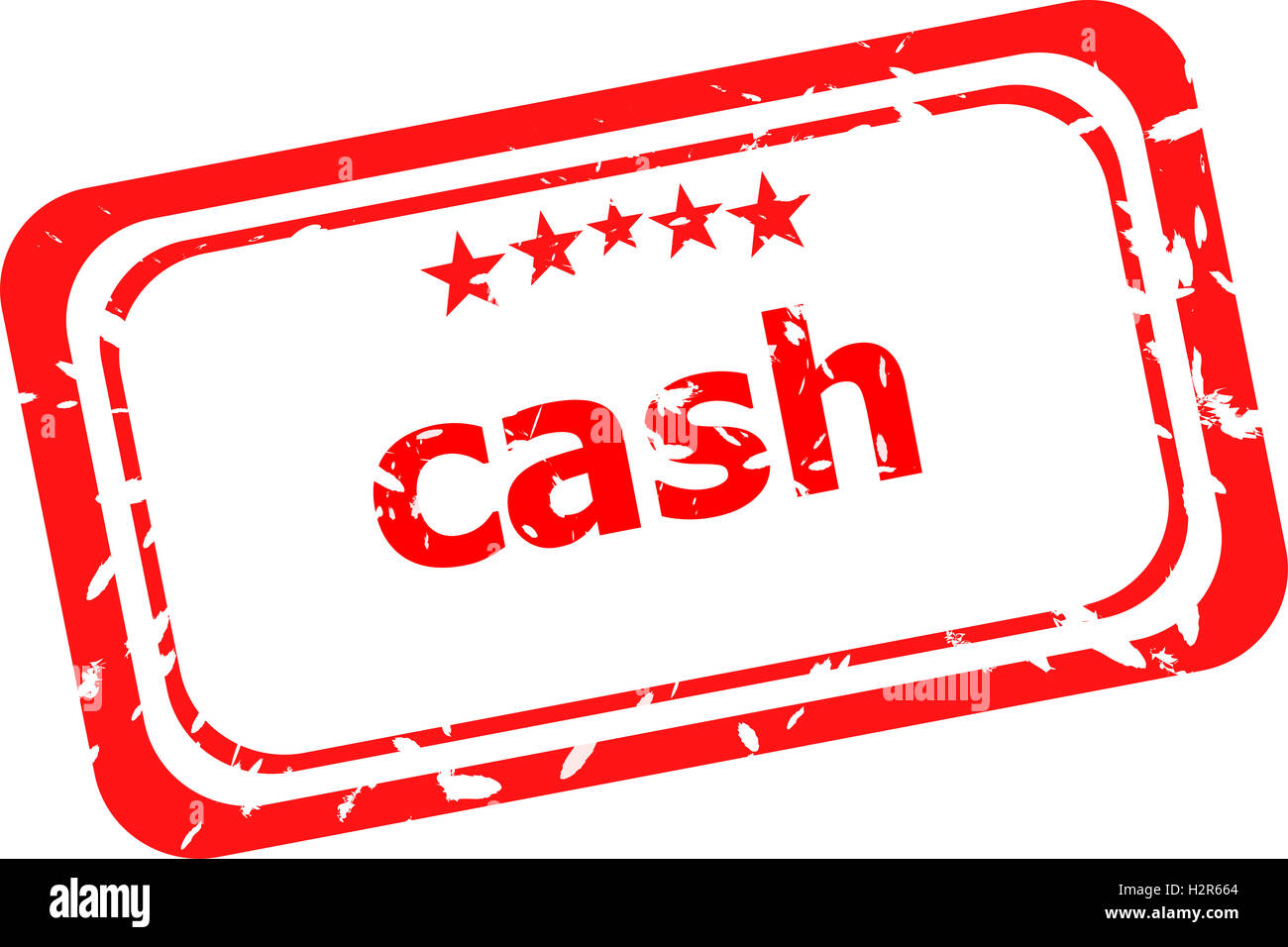 cash Rubber Stamp over a white background Stock Photo - Alamy