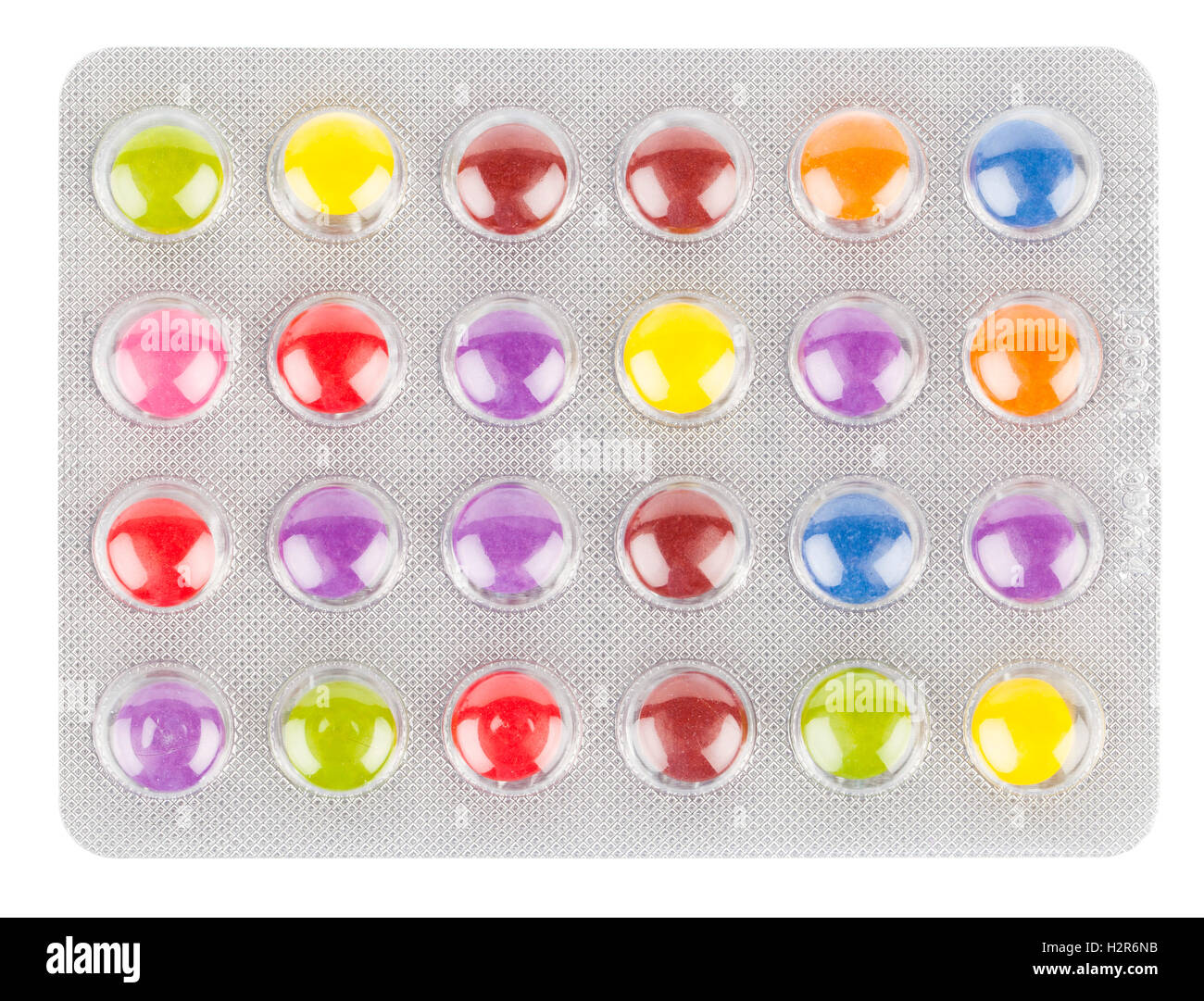 Colorful medical capsules on white background Stock Photo - Alamy