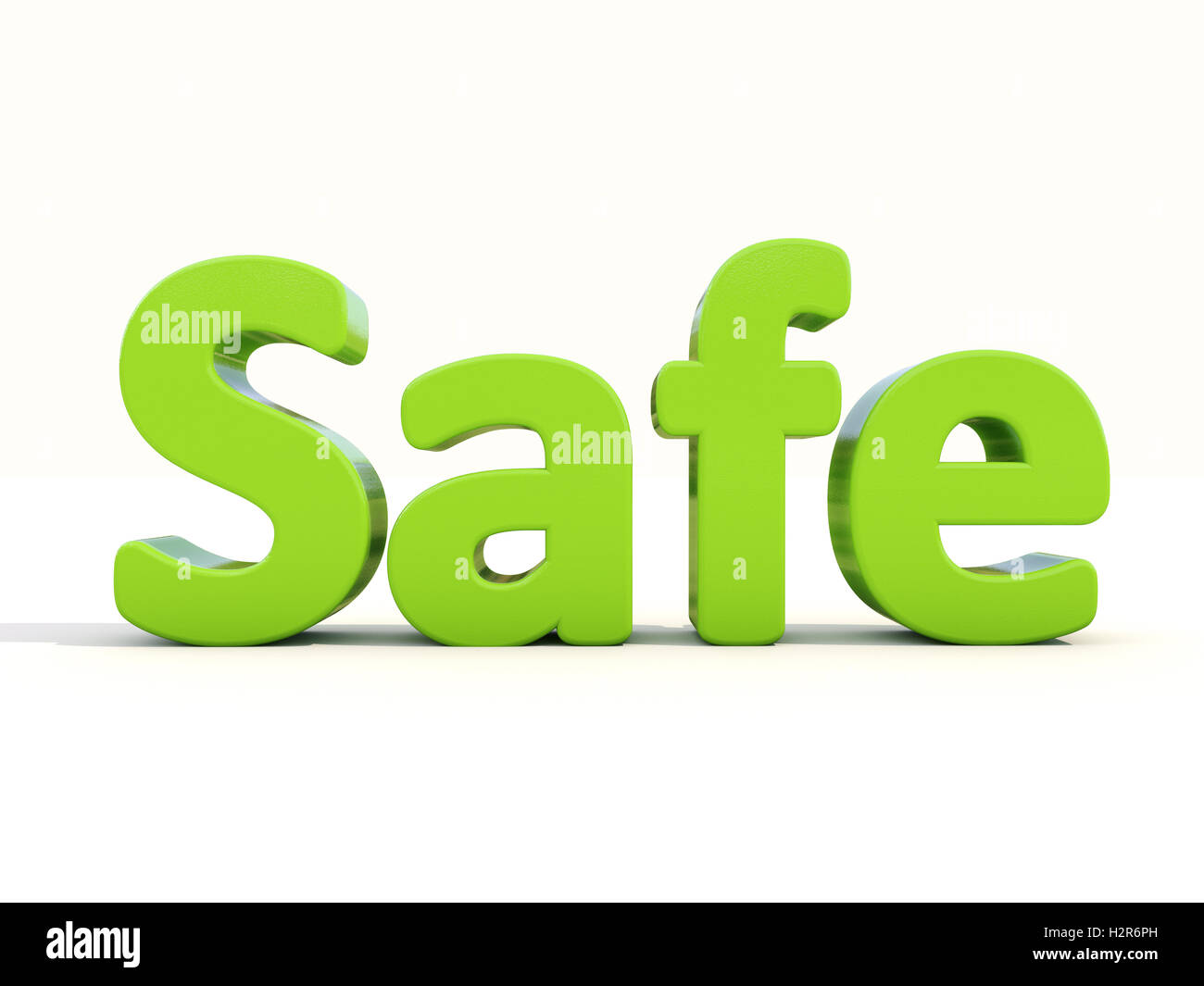 3d word safe Stock Photo - Alamy