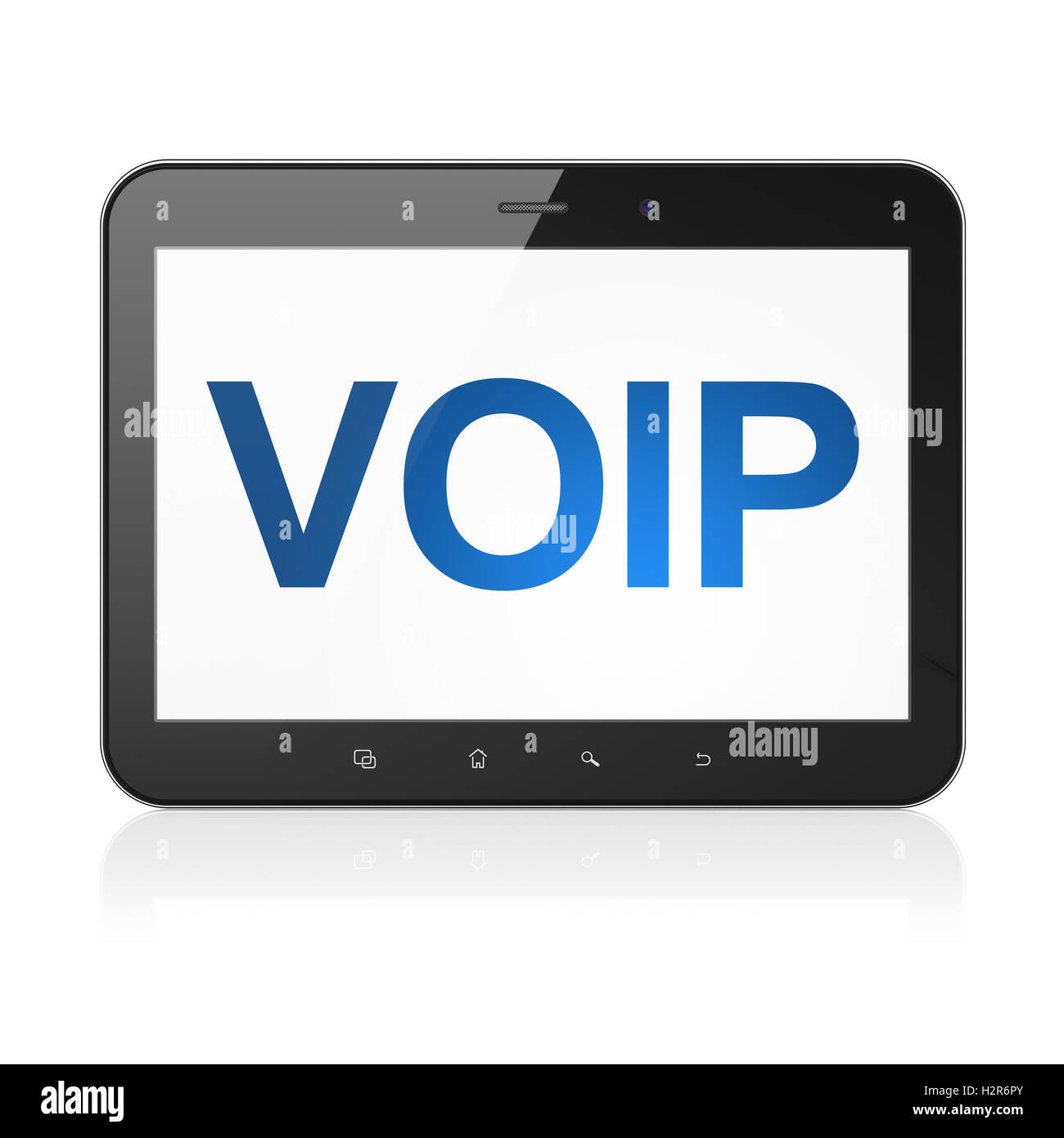 Web development concept: VOIP on tablet pc computer Stock Photo - Alamy