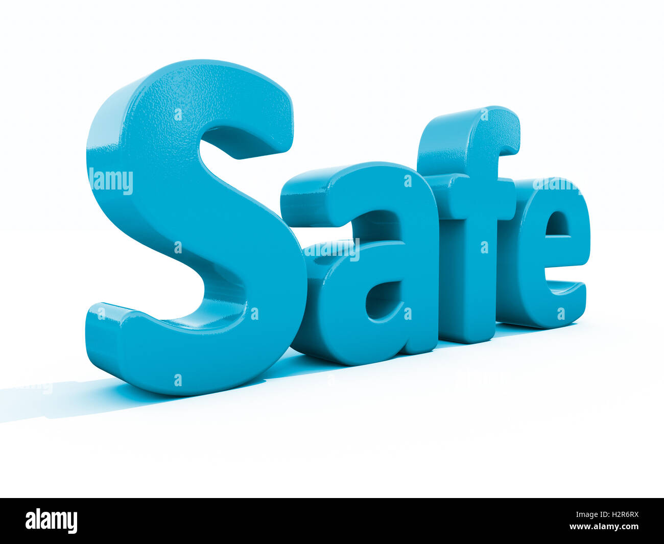 3d word safe Stock Photo - Alamy