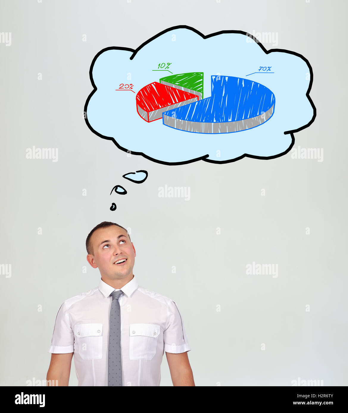 speech bubbles with chart Stock Photo - Alamy